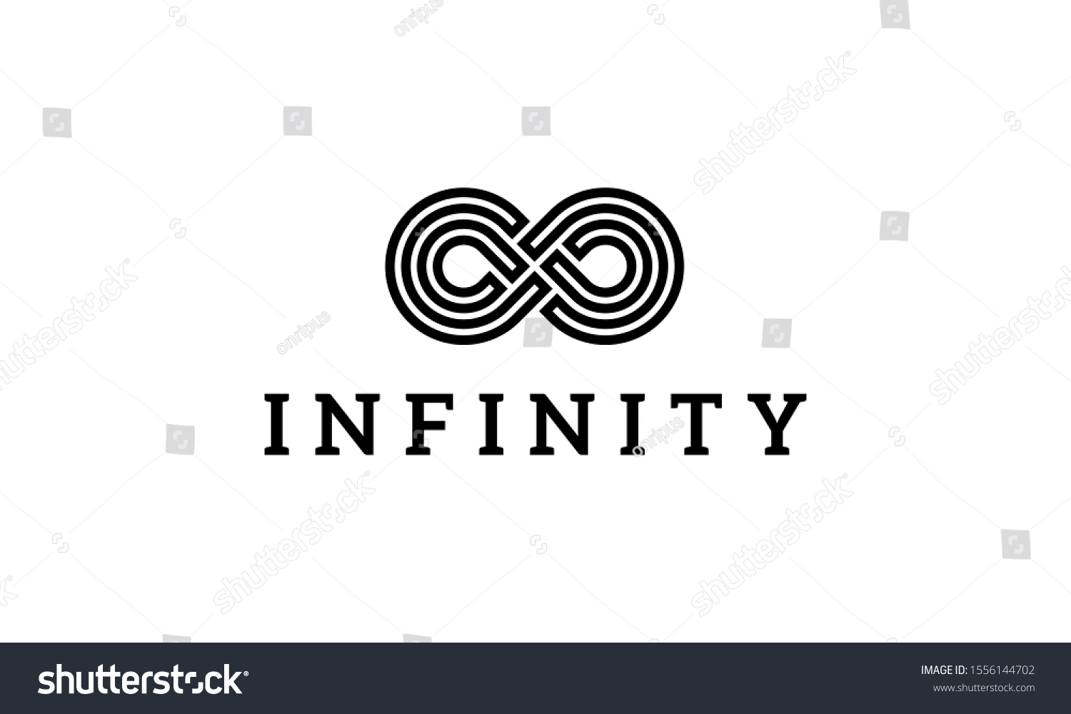 Infinity Infinite Loop Mobius Limitless Logo Stock Vector (Royalty Free ...