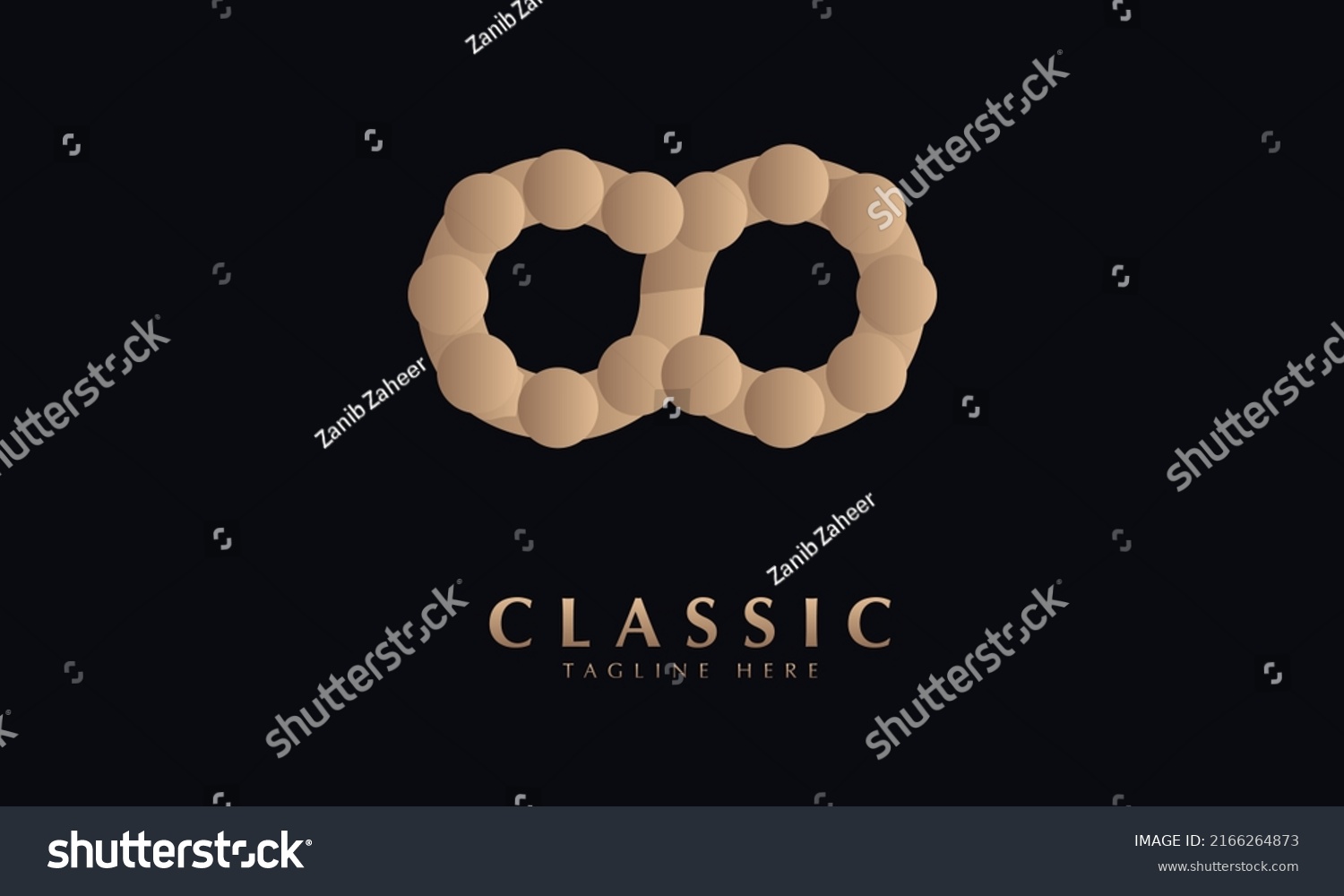 Infinity Link Abstract Icon Silhouette Vector Stock Vector (Royalty ...