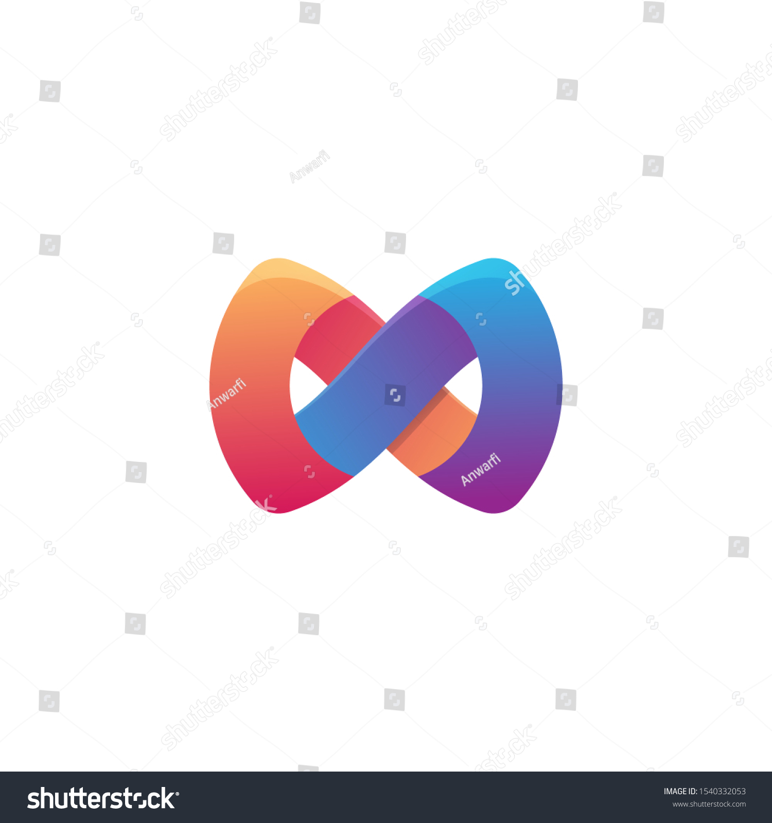 Infinity Logo Concept Colourful Design Vector Stock Vector (Royalty ...