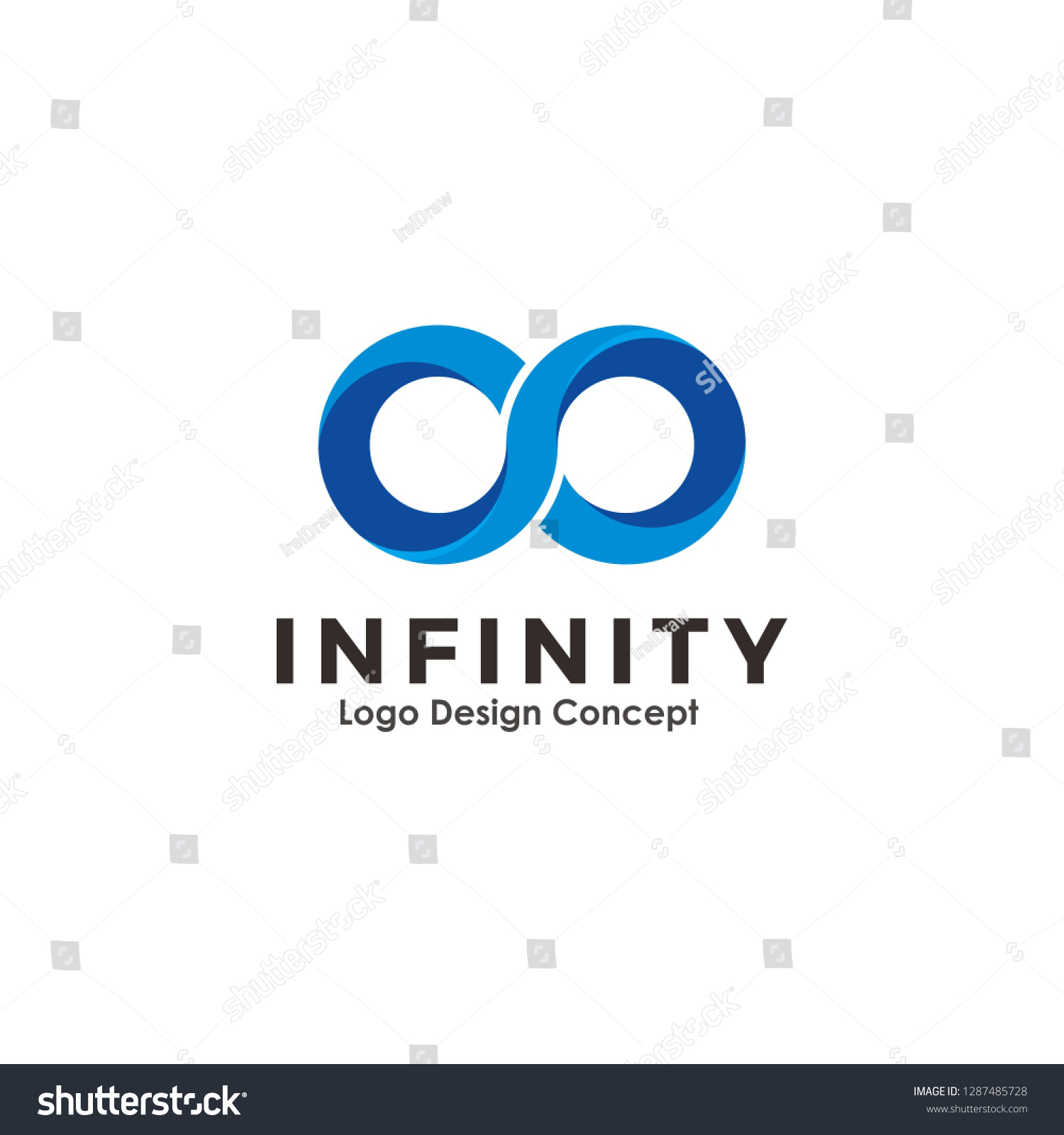 Infinity Logo Design Inspiration Stock Vector (Royalty Free) 1287485728 ...