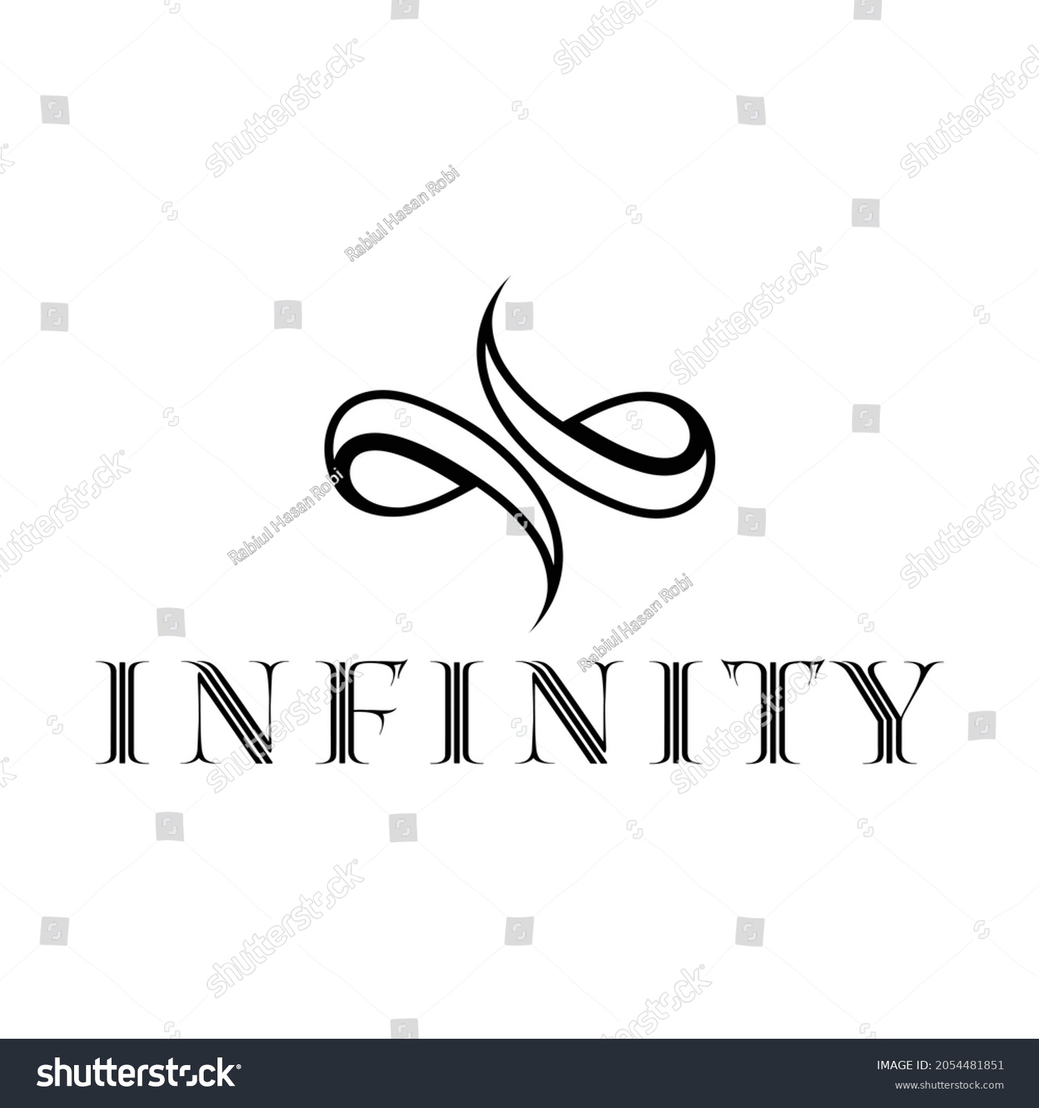 Infinity Logo Design Vector Free Stock Vector (Royalty Free) 2054481851