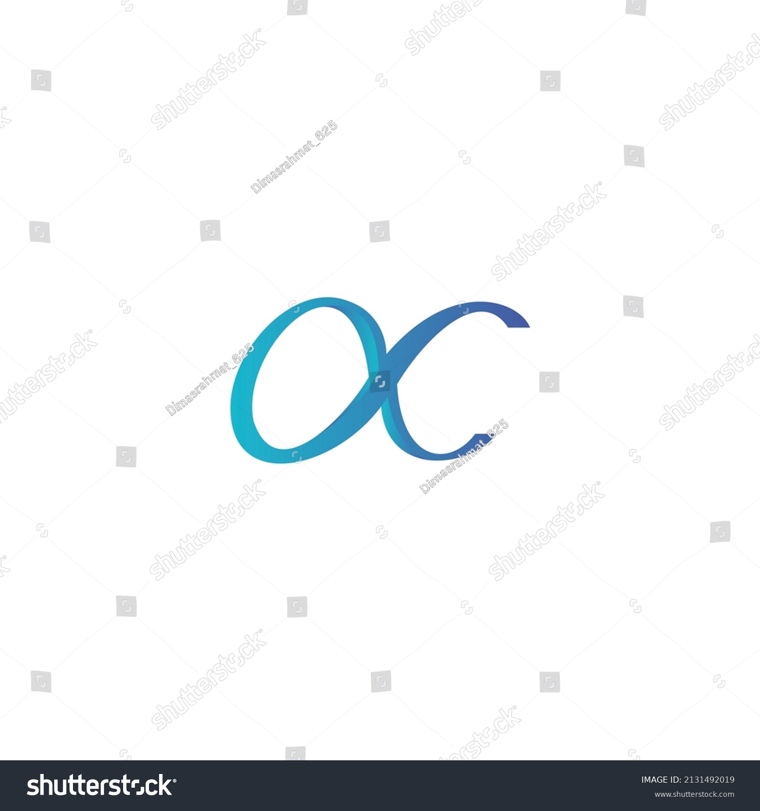 Infinity Logo Letter Oc Logo Stock Vector (Royalty Free) 2131492019 ...