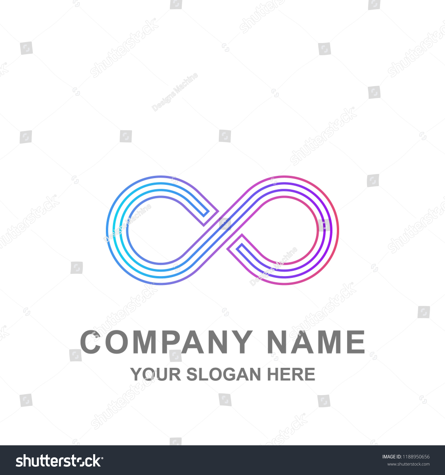 Infinity Loop Infinite Business Logo Vector 库存矢量图（免版税）1188950656 ...
