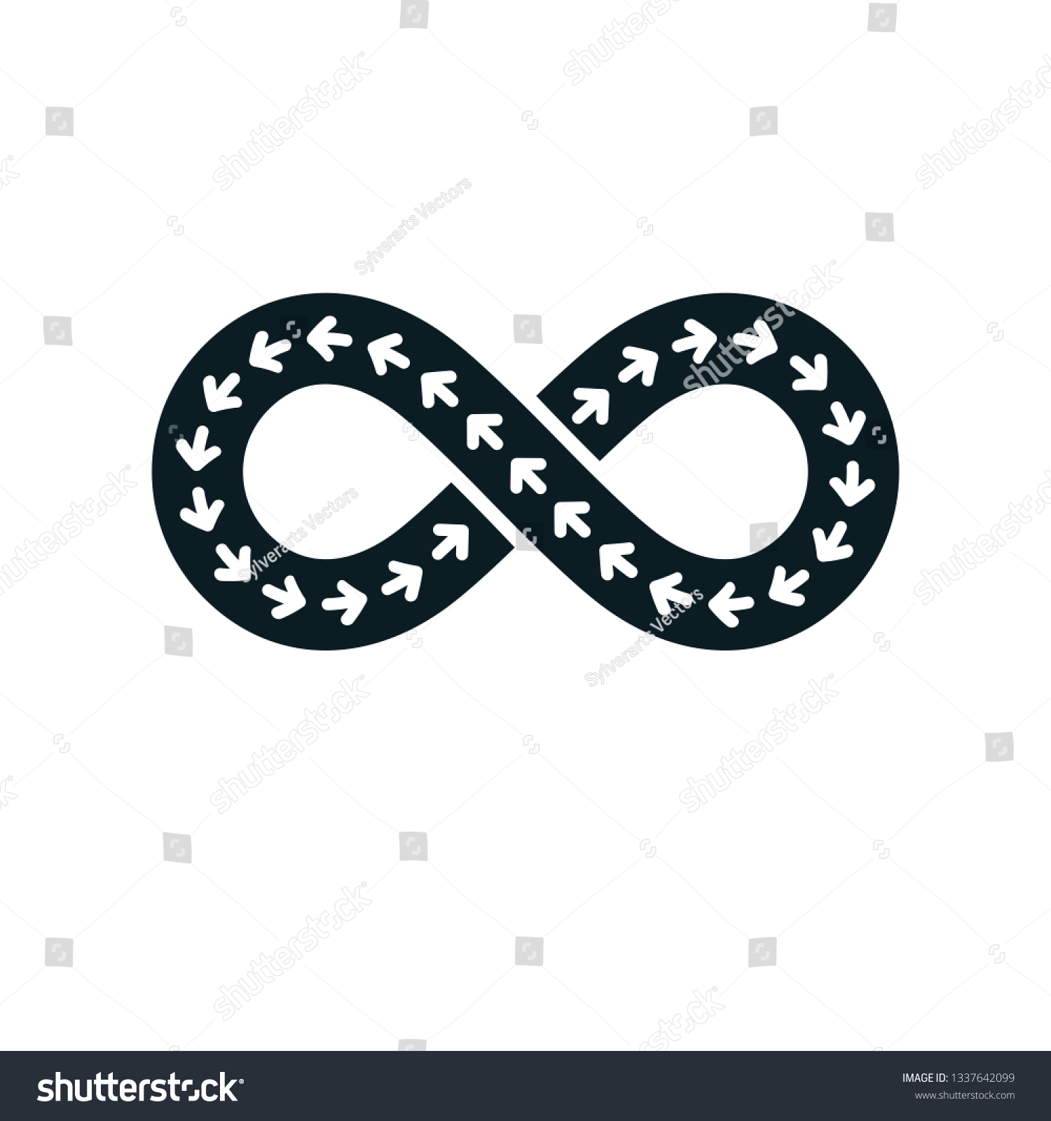 Infinity Loop Vector Symbol Conceptual Logo 스톡 벡터(로열티 프리) 1337642099 ...
