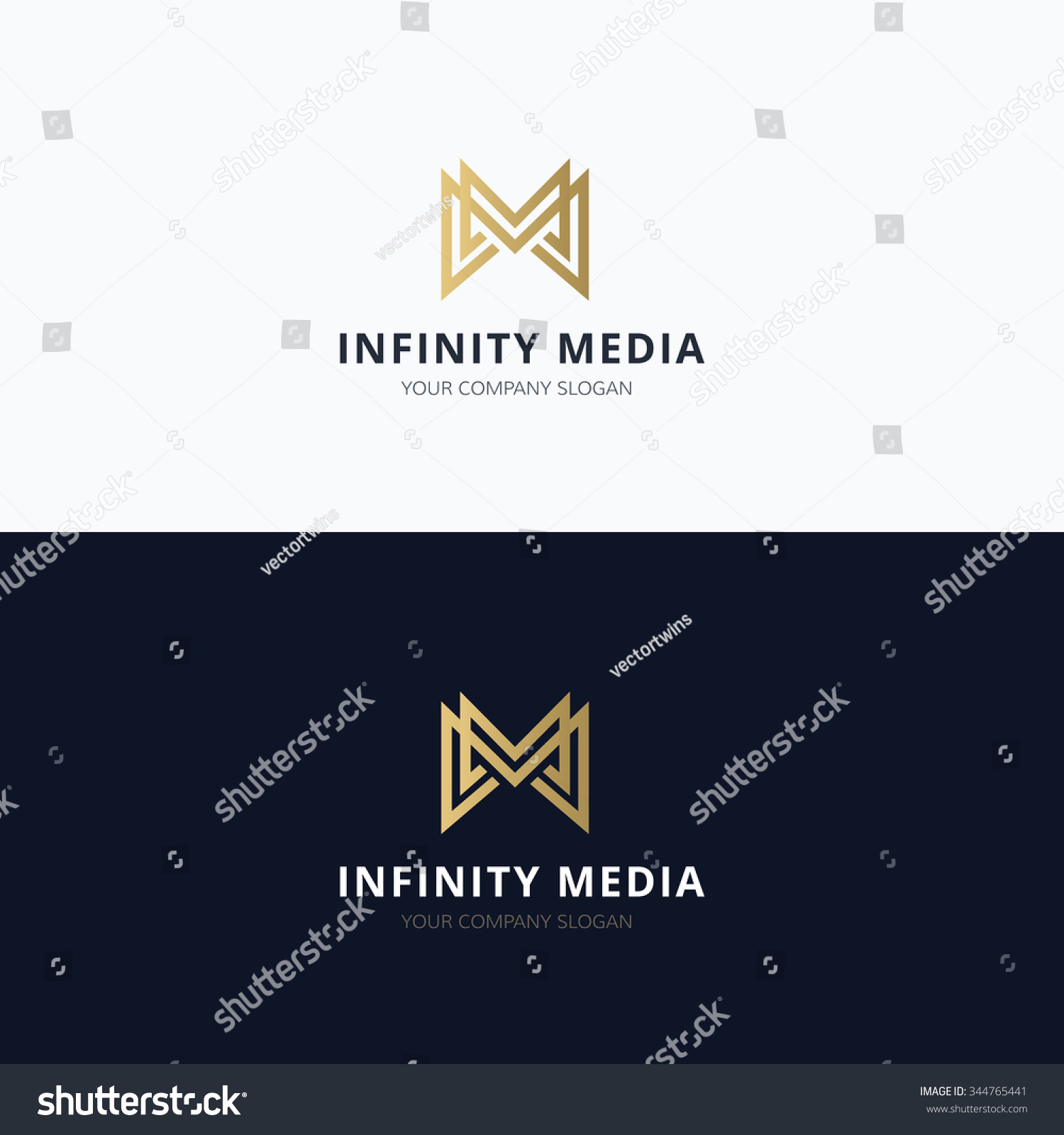 Infinity Media M Letter Vector Logo Stock Vector (Royalty Free ...