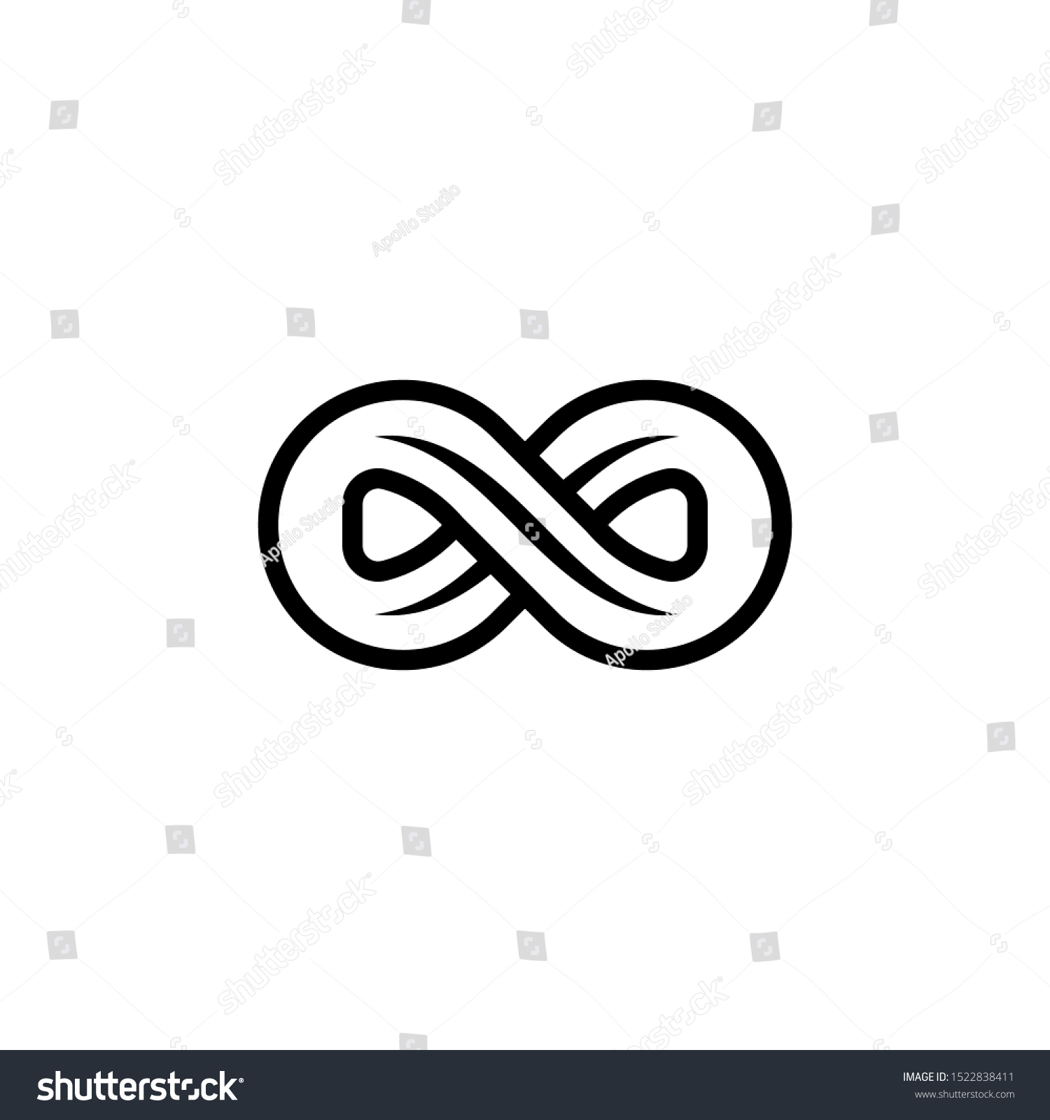 Infinity Music Logo Design Template Stock Vector (Royalty Free) 1522838411