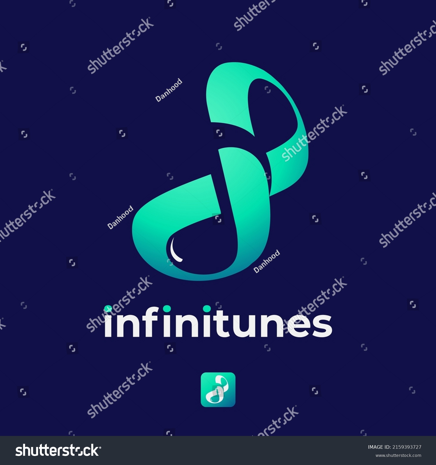 Infinity Music Logo Negative Space Concept Stock Vector (Royalty Free ...