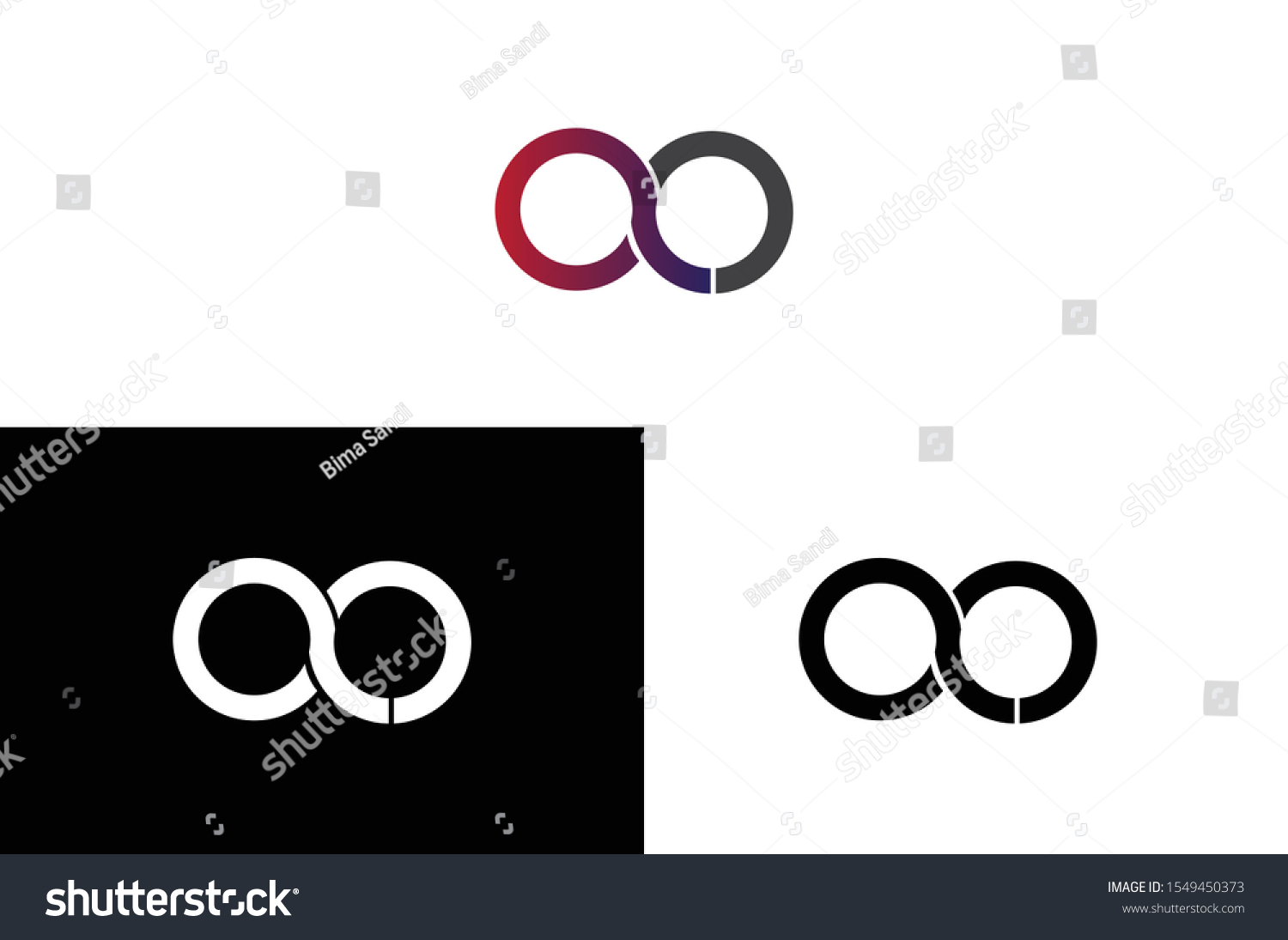 Infinity Letter Ac Logo Vector Stock Vector (Royalty Free) 1549450373