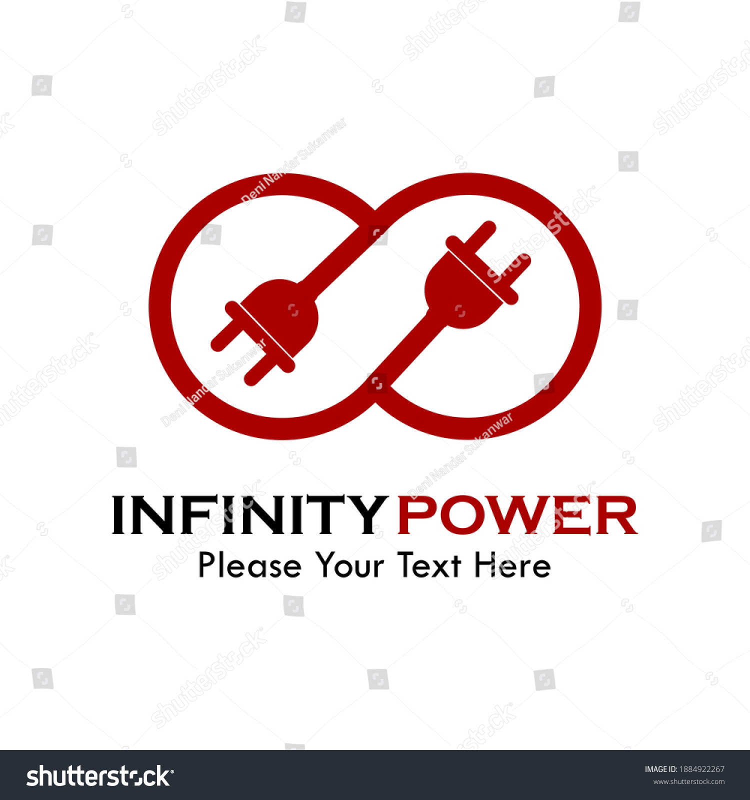 Infinity Power Logo Template Illustration Stock Vector (Royalty Free ...
