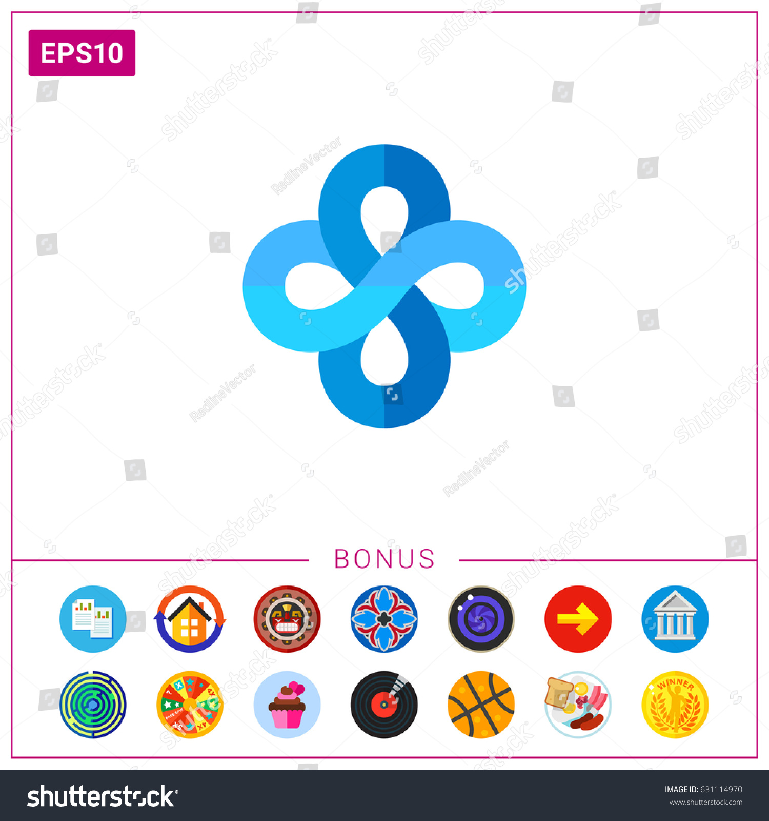 Infinity Signs Mathematics Concept Icon Stock Vector (Royalty Free ...