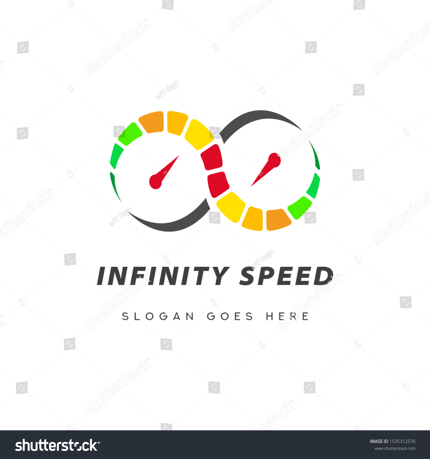 Infinity Speed Logo Icon Template Design Stock Vector (Royalty Free ...