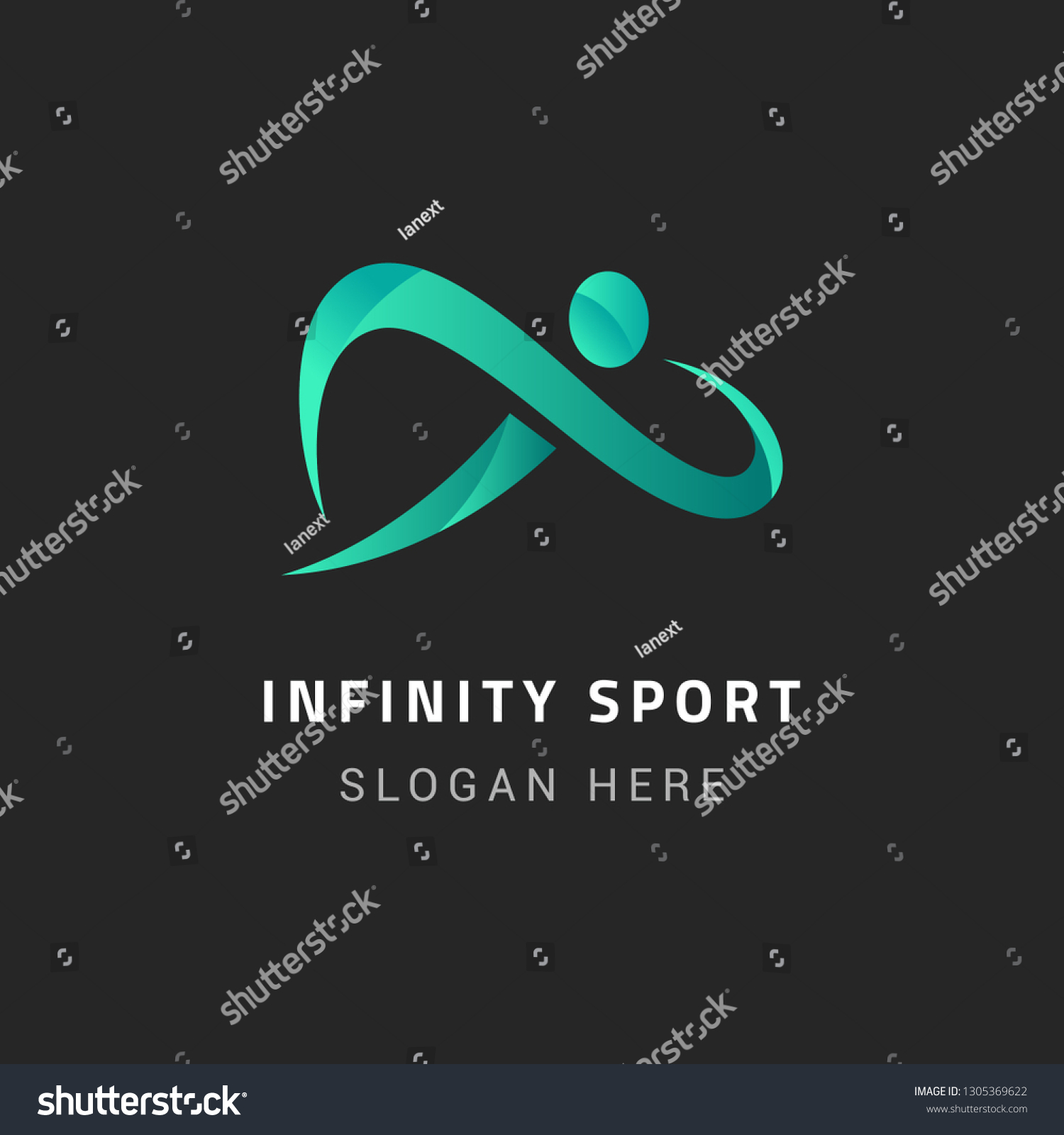 Infinity Sport Logo Stock Vector (Royalty Free) 1305369622