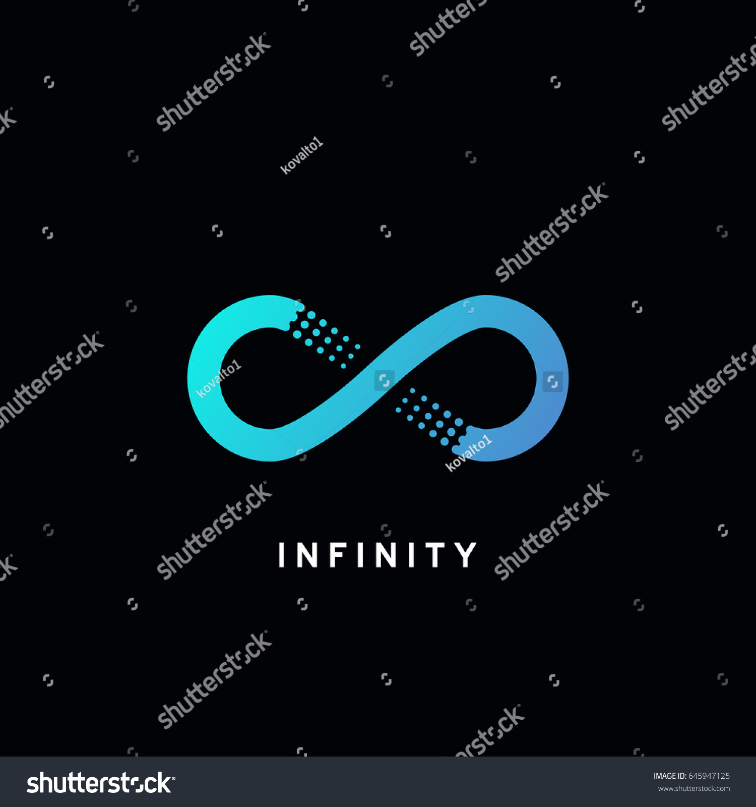 Infinity Symbol Abstract Icon Vector Illustration Stock Vector ...