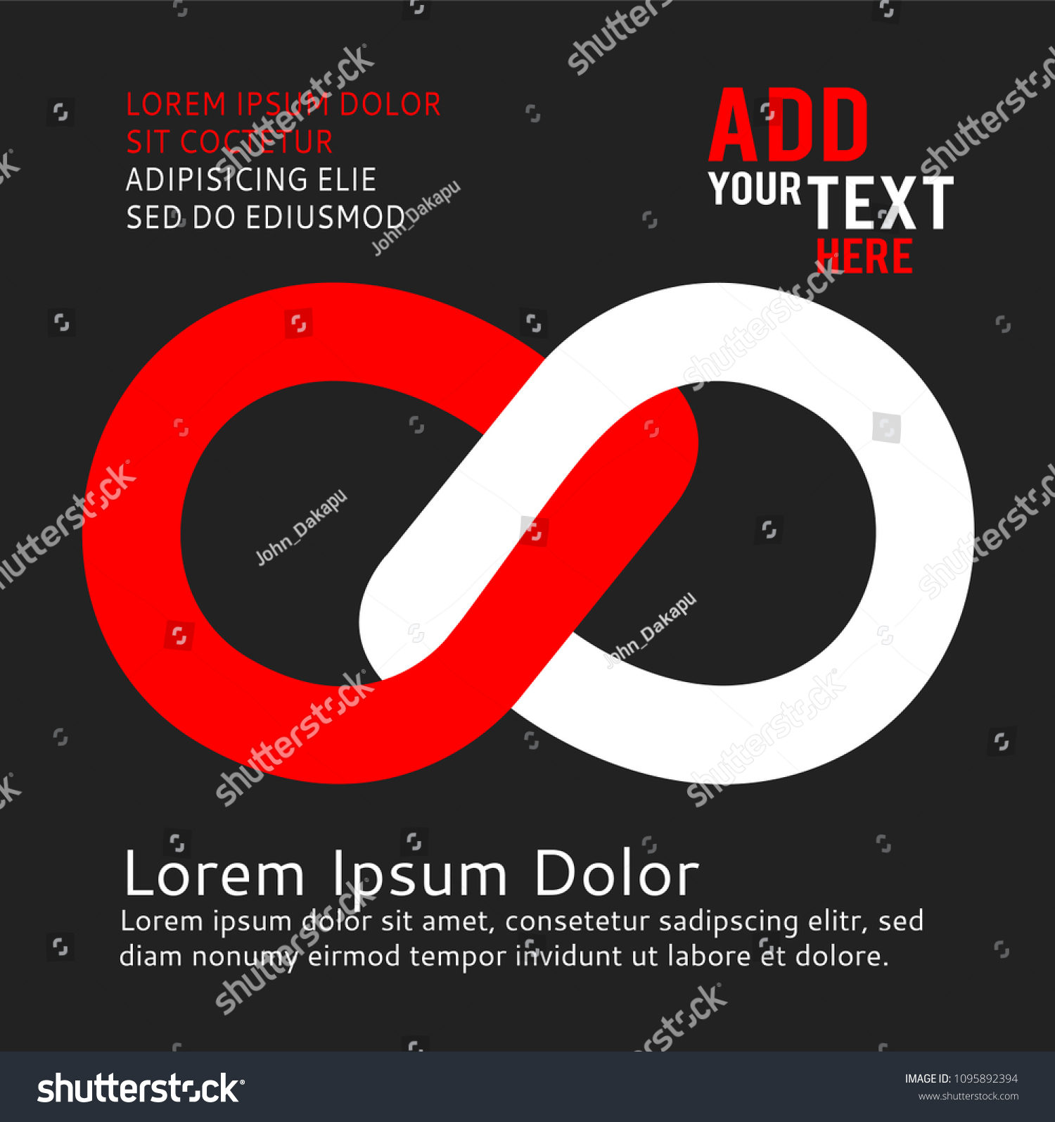 Infinity Symbol Design Abstract Vector Logo Stock Vector (Royalty Free ...