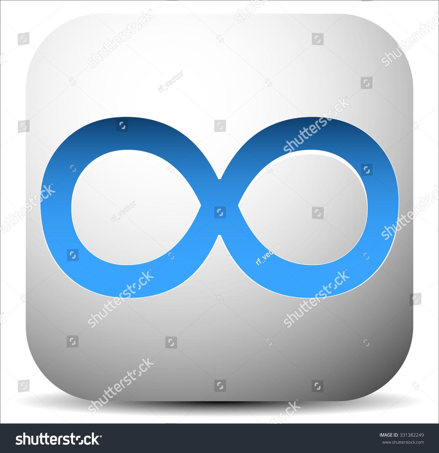Vektor Stok Infinity Symbol Eeverlasting Infinite Cycle Continuity ...
