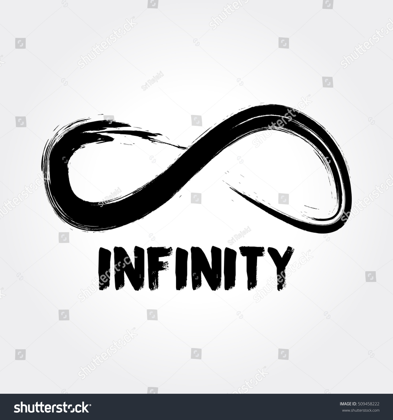 Infinity Symbol Hand Drawn Logo Concept Stock Vector (Royalty Free ...