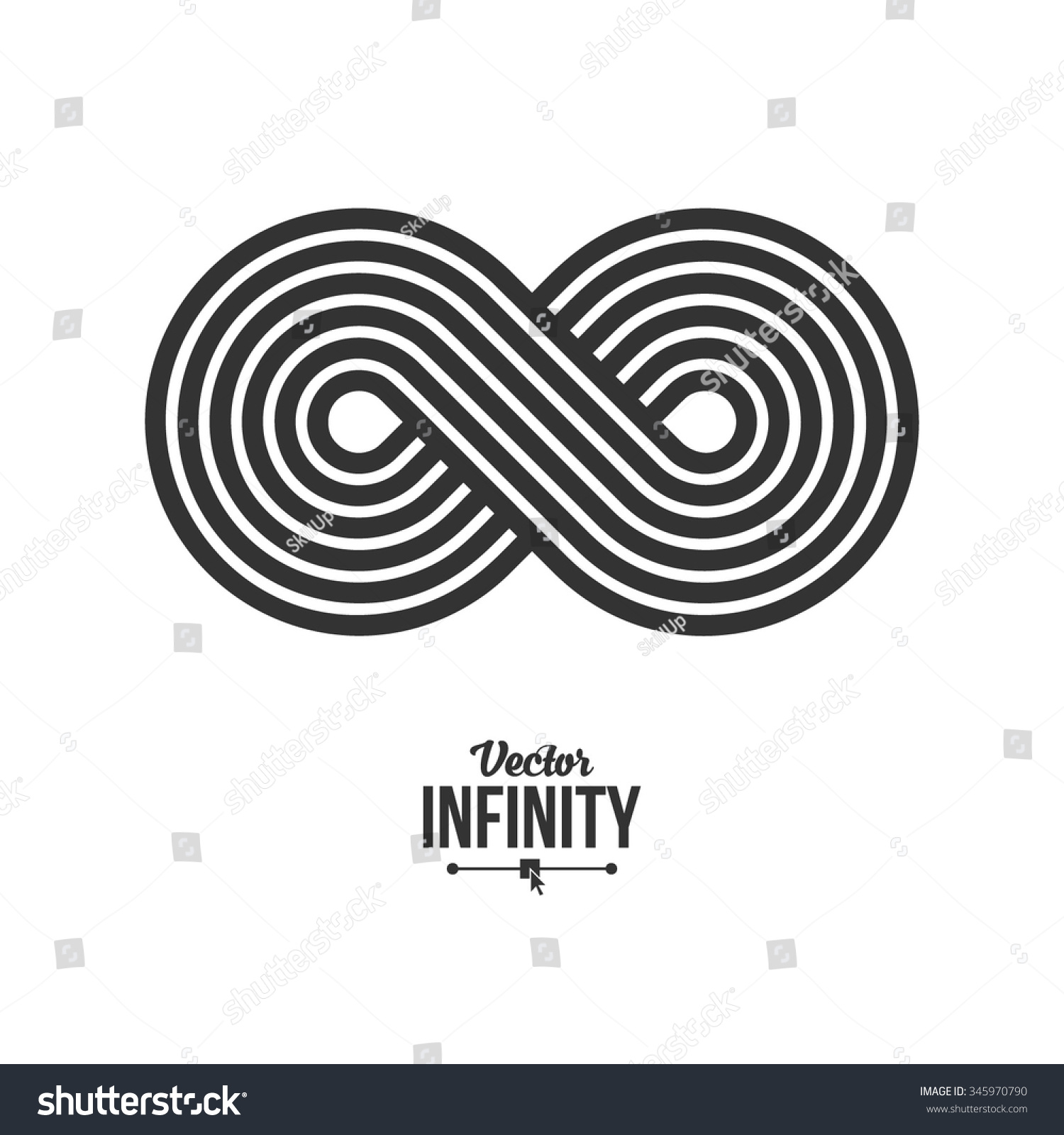 Infinity Symbol Icon Logo Template Vector: เวกเตอร์สต็อก (ปลอดค่า ...