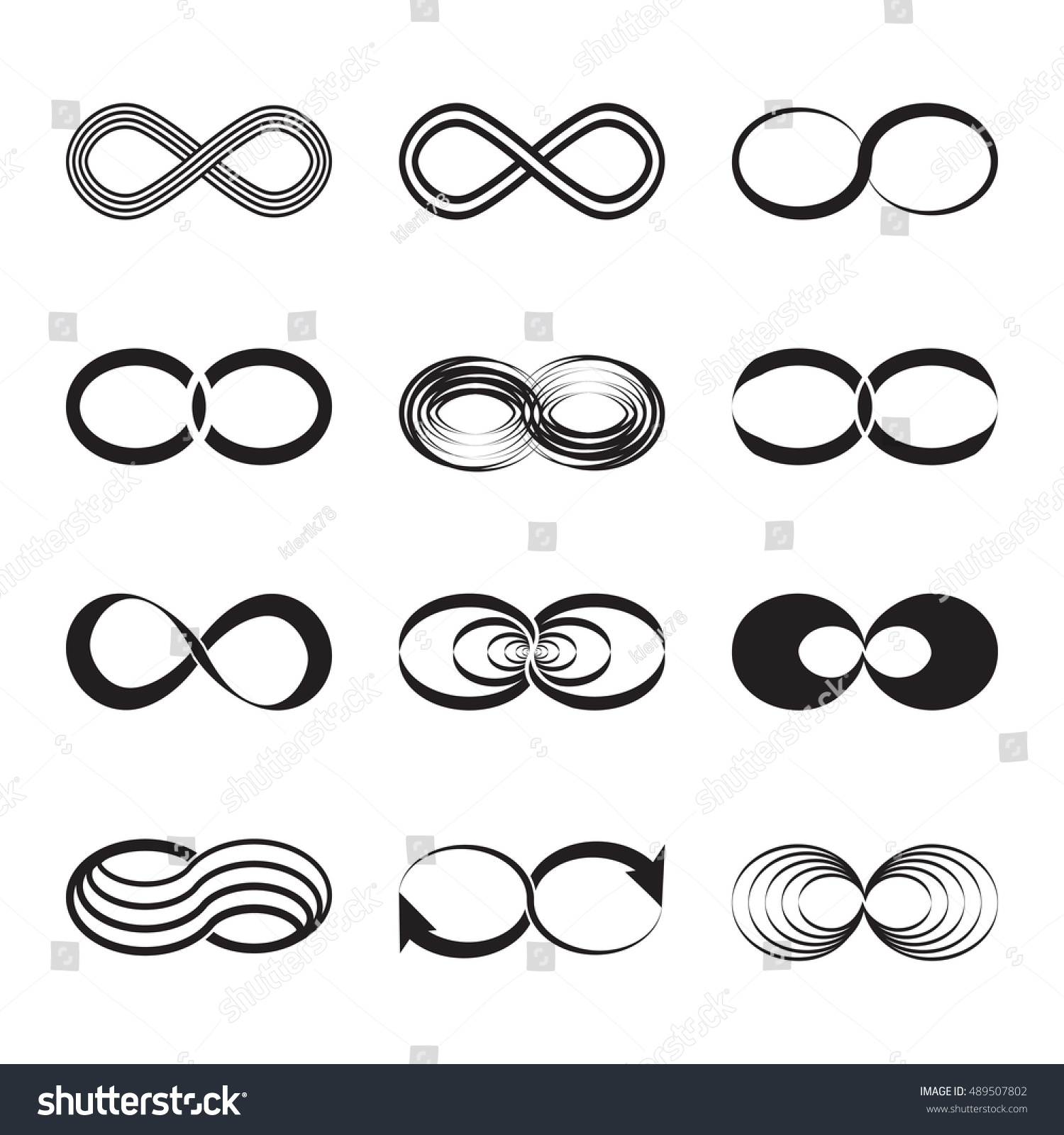Infinity Symbol Icons Vector Illustration: Vector có sẵn (miễn phí bản ...