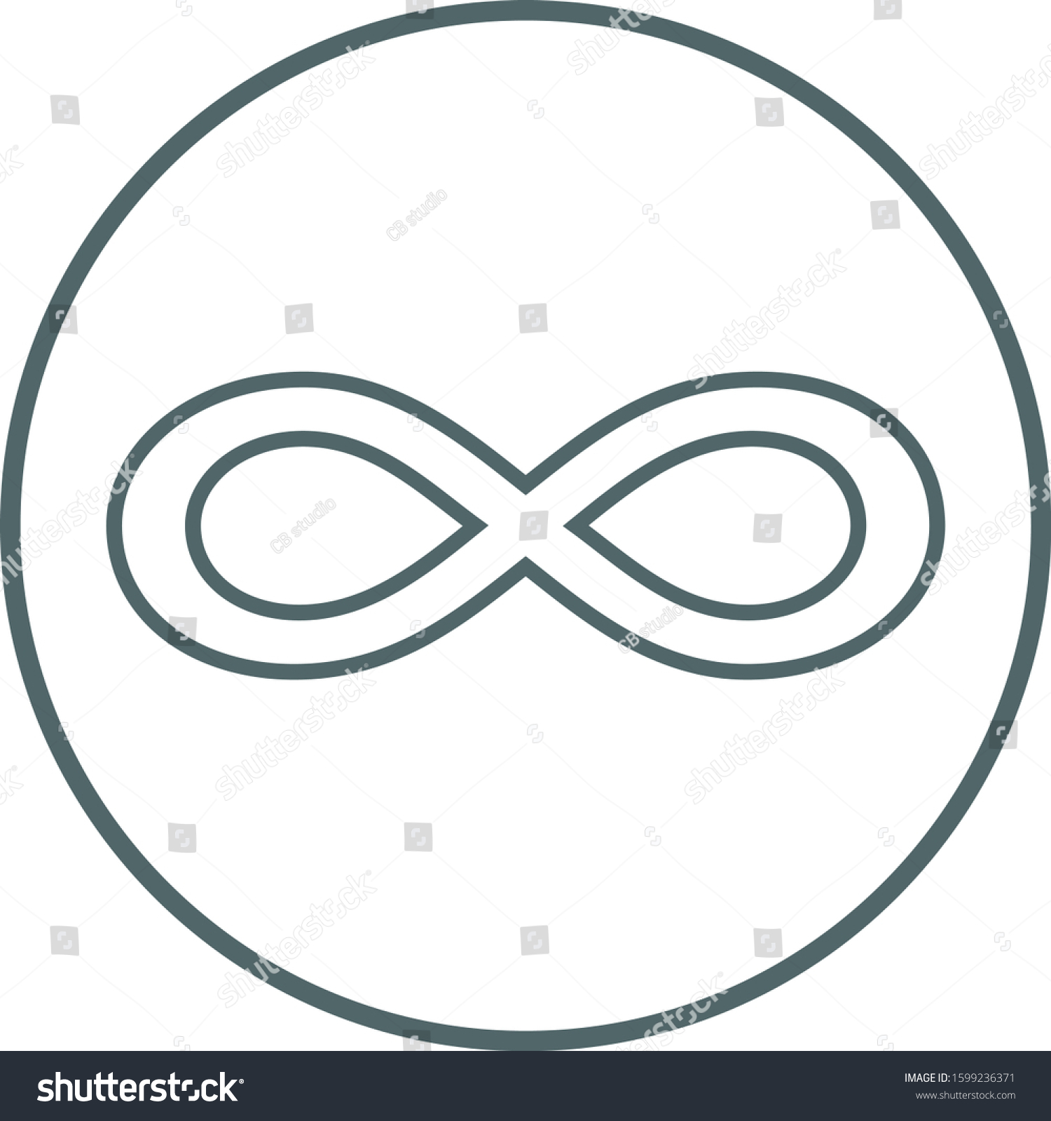 Infinity Symbol Circle Vector Illustration Stock Vector (Royalty Free ...