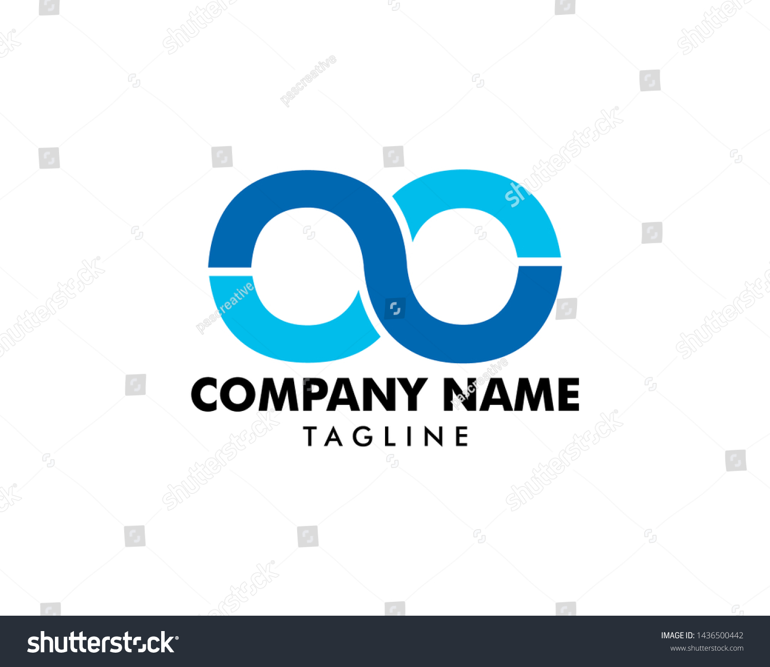 Infinity Symbol Logo Design Vector Illustration Stock Vector (Royalty ...