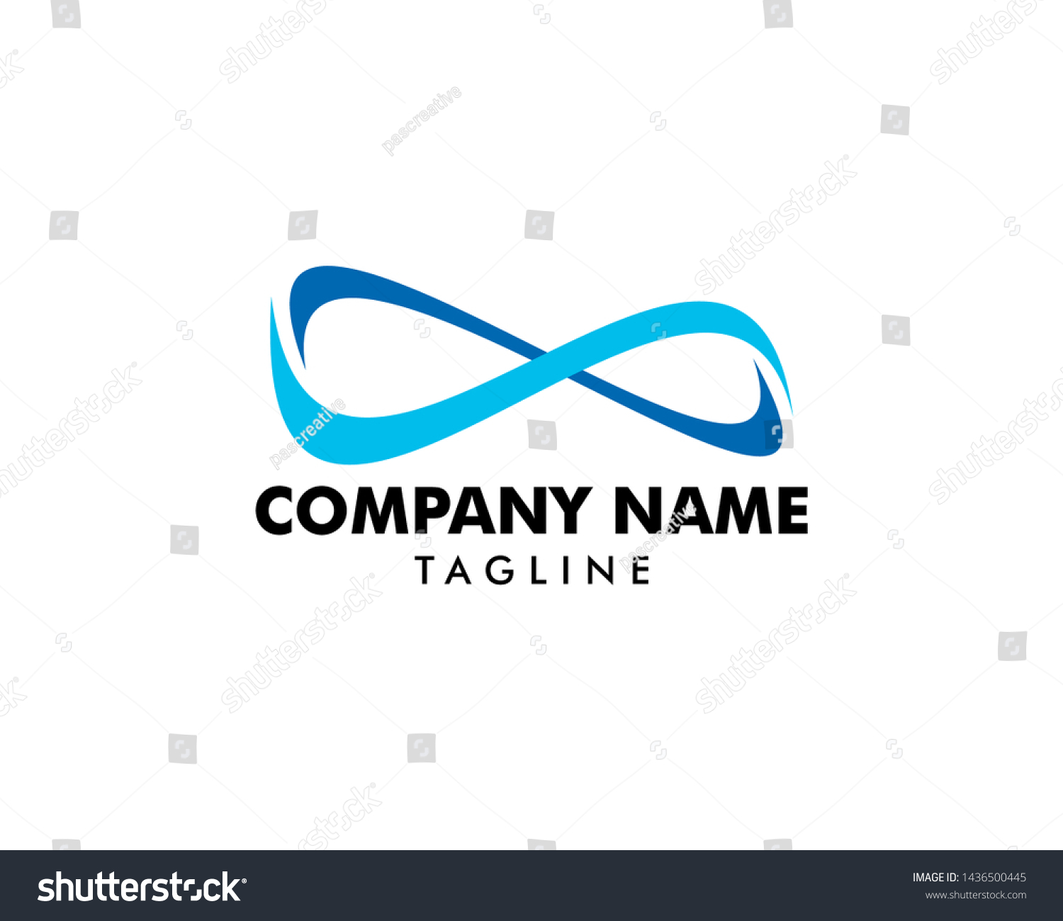 Infinity Symbol Logo Design Vector Illustration: vector de stock (libre ...