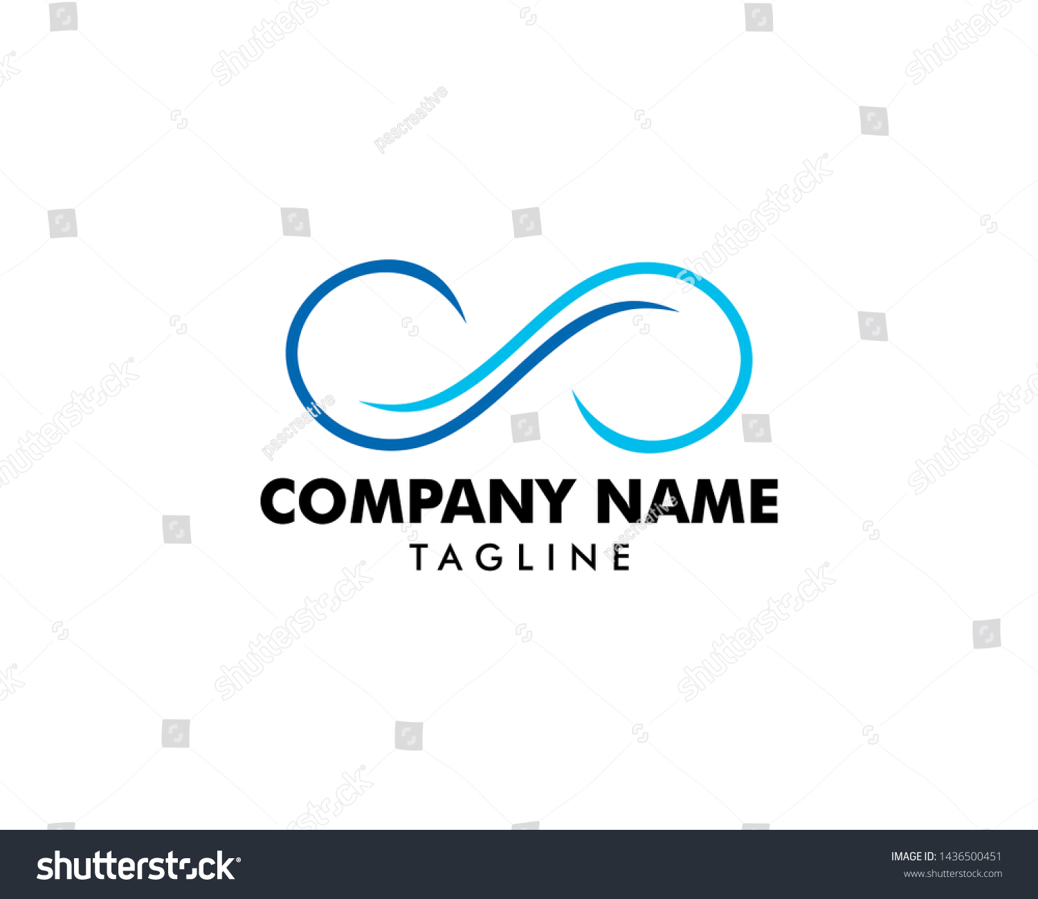 Infinity Symbol Logo Design Vector Illustration 스톡 벡터(로열티 프리 ...