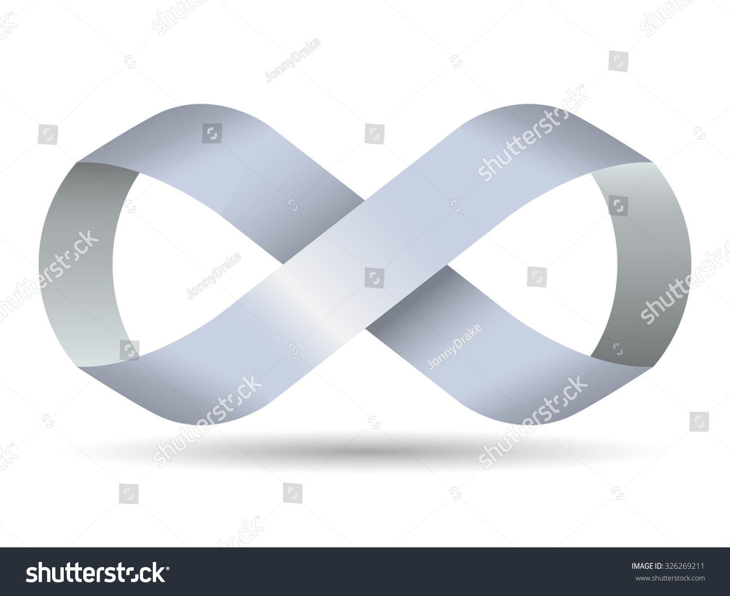 Infinity Symbol Made Ribbon Stock Vector (Royalty Free) 326269211 ...