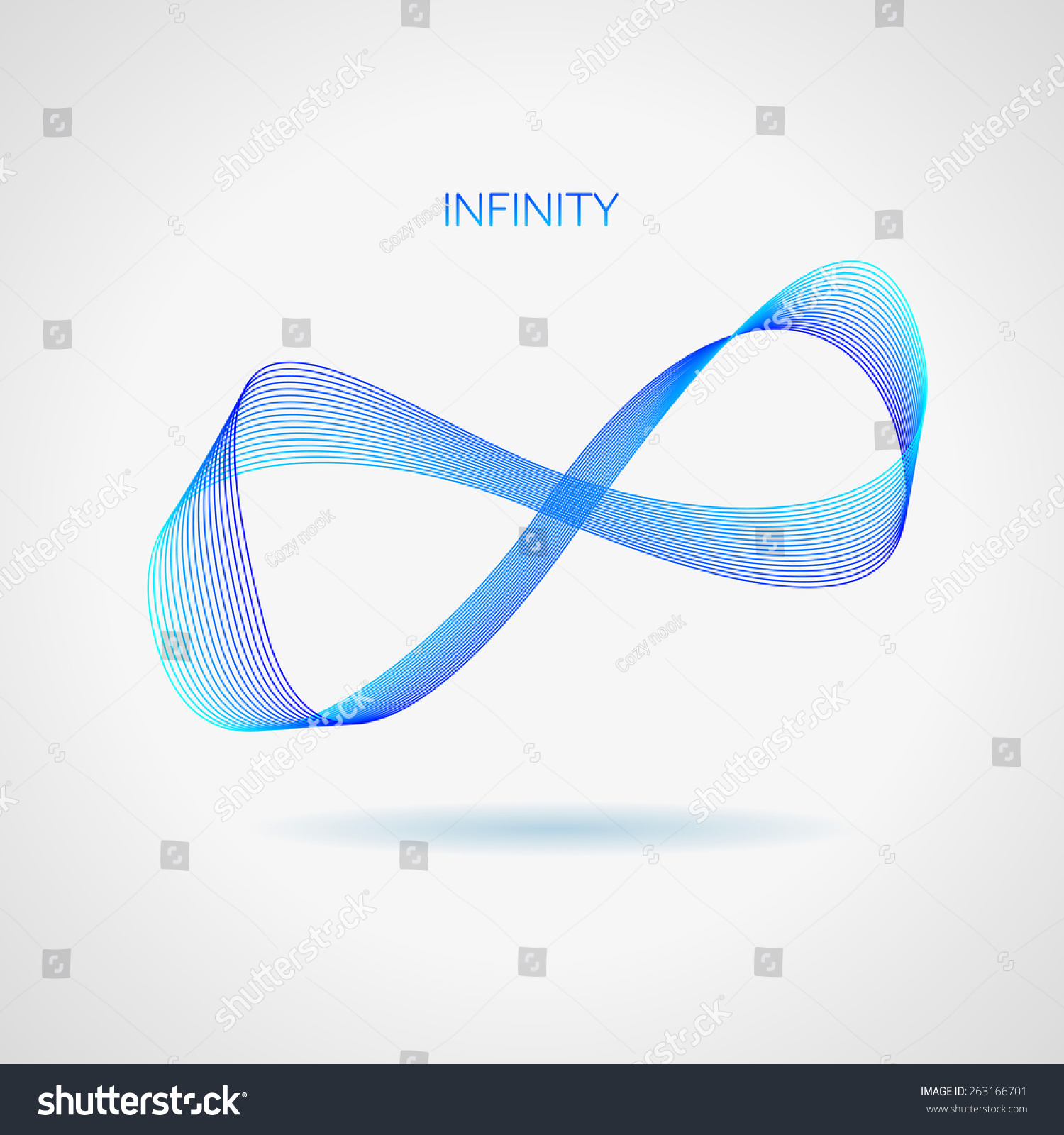 Infinity Symbol On White Background Stock Vector (Royalty Free ...