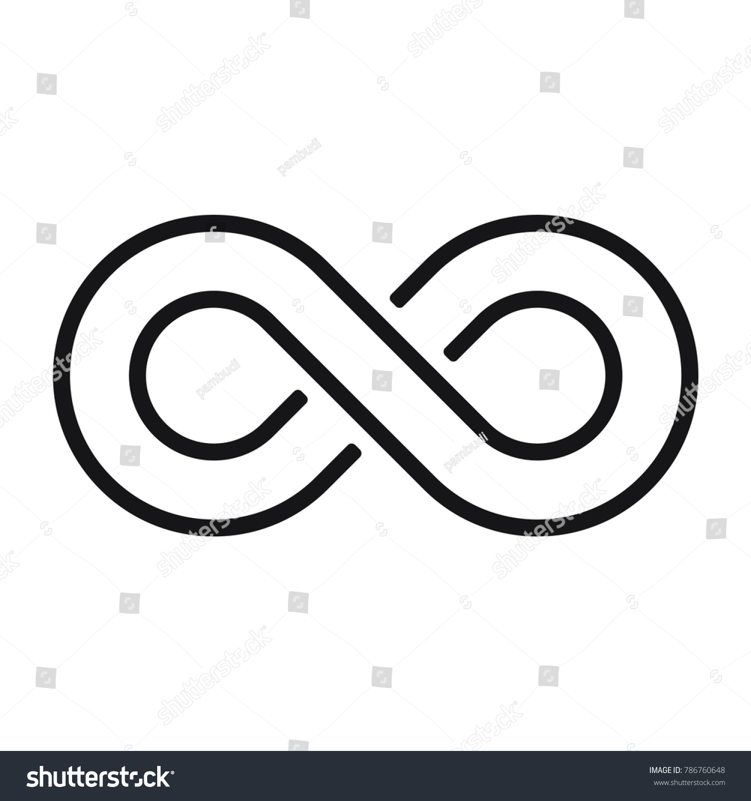 Infinity Symbol Sign Infinity Icon Stock Vector (Royalty Free) 786760648
