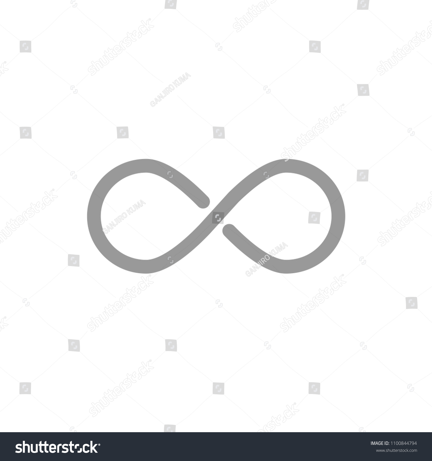 Infinity Symbol Simple Flat Design Logo Stock Vector (Royalty Free ...