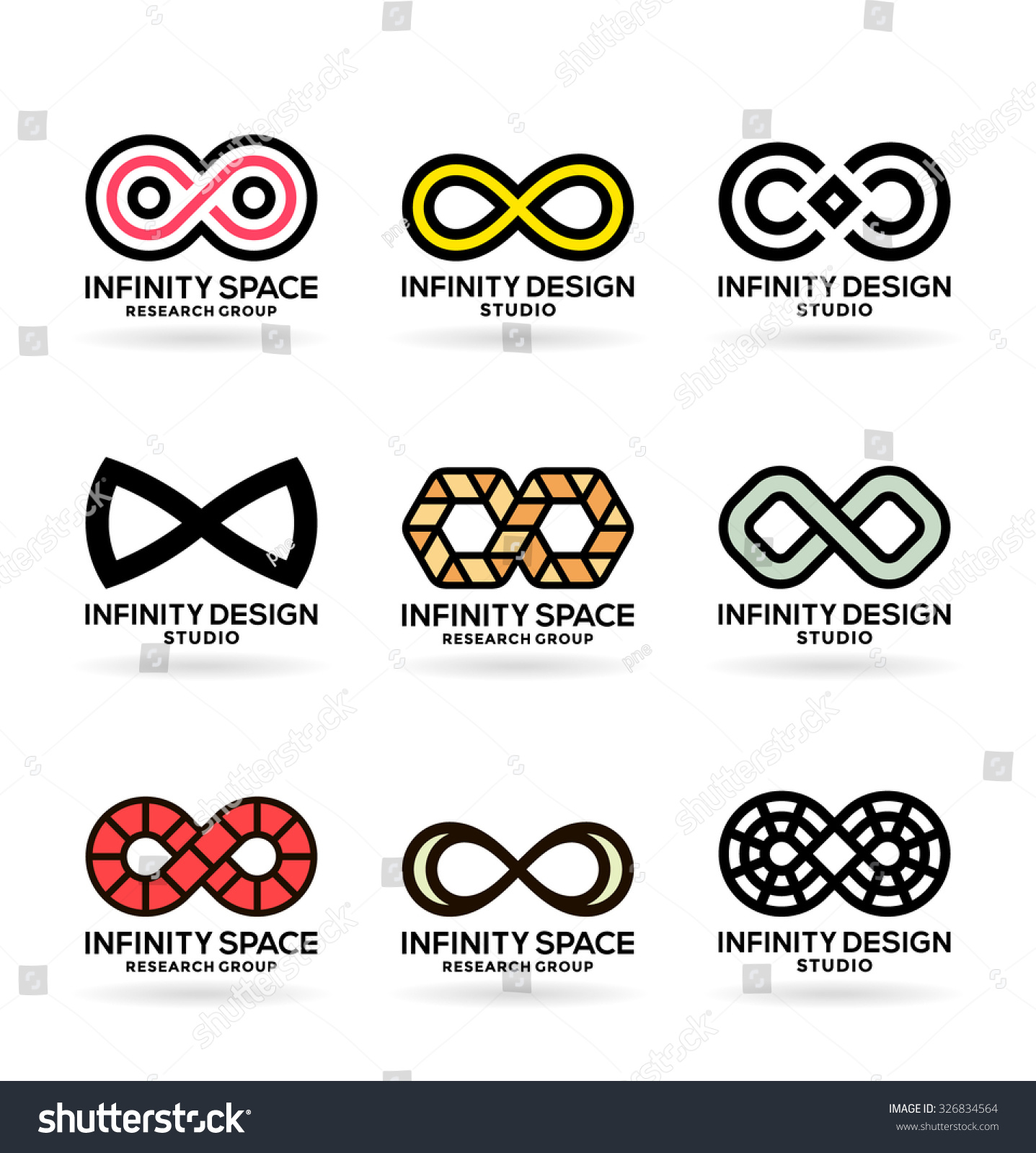 Infinity Symbols 7 Stock Vector (Royalty Free) 326834564 | Shutterstock