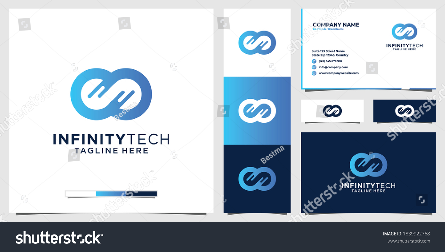 Infinity Technology Digital Logo Design: เวกเตอร์สต็อก (ปลอดค่า ...