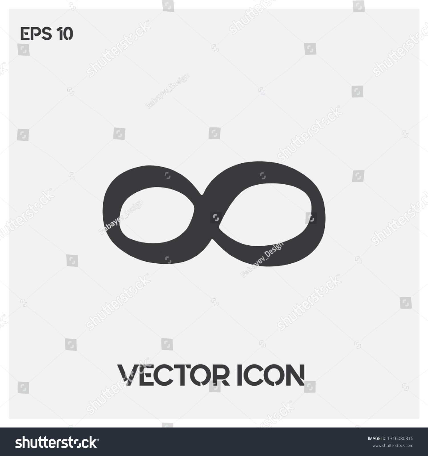 Infinity Vector Icon Illustration Premium Quality Stock Vector (Royalty ...