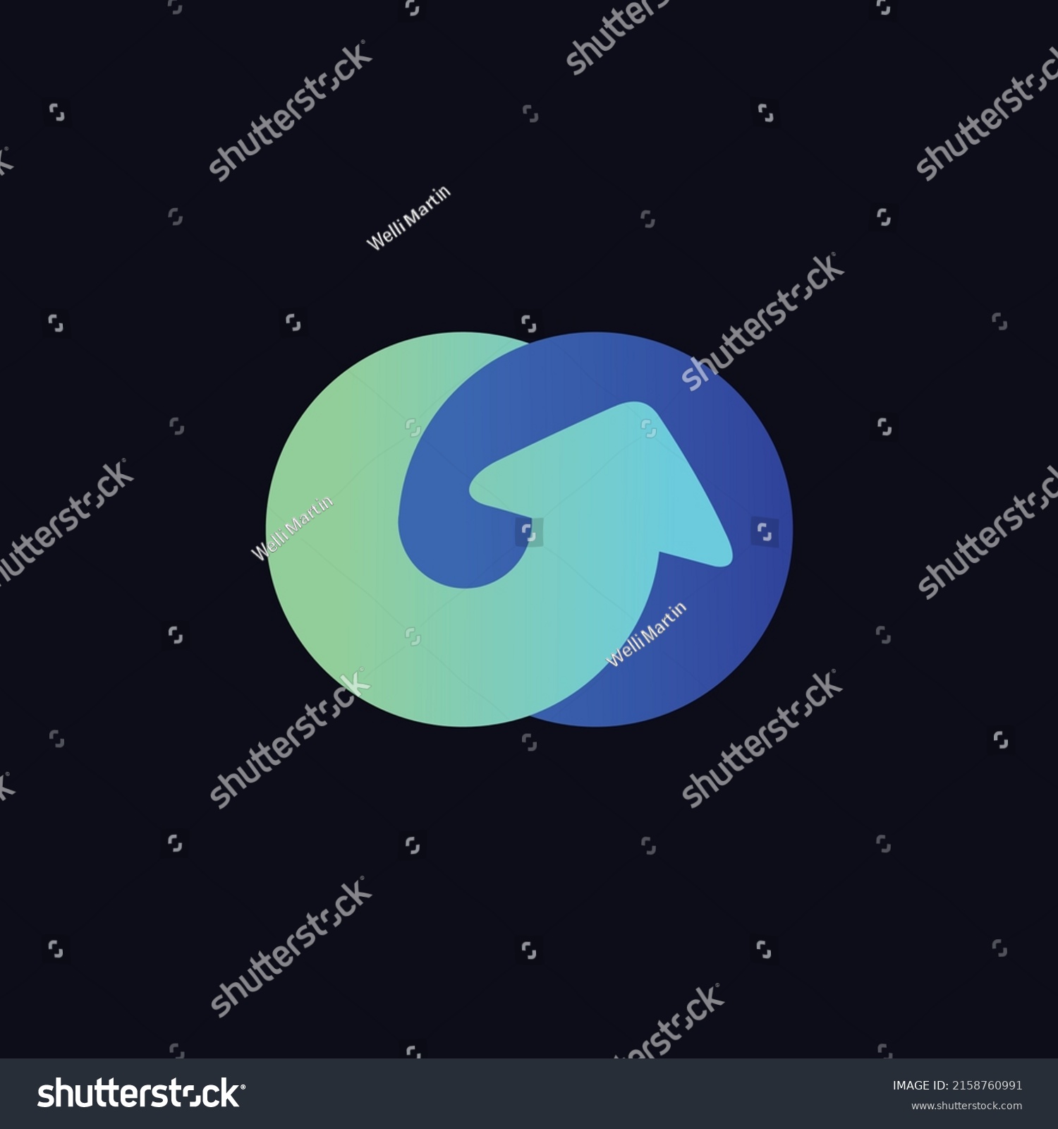 Infinity Arrow Concept Design Stock Vector (Royalty Free) 2158760991 ...