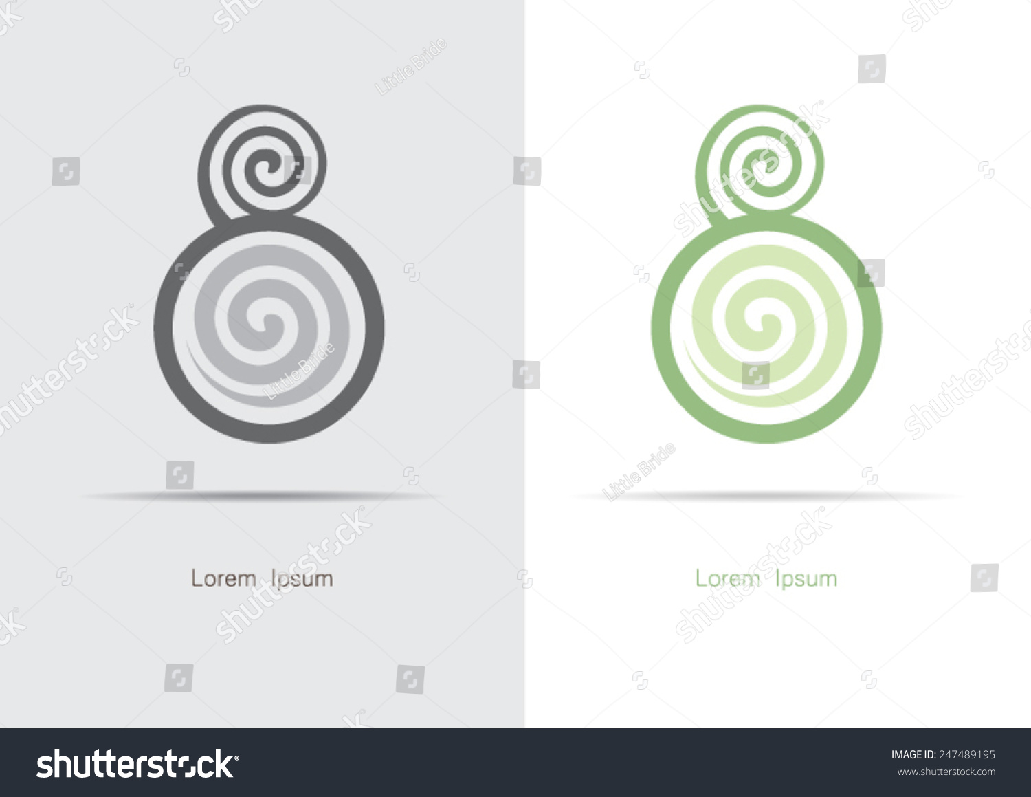 Infinity Curve Vector Logo: vector de stock (libre de regalías ...