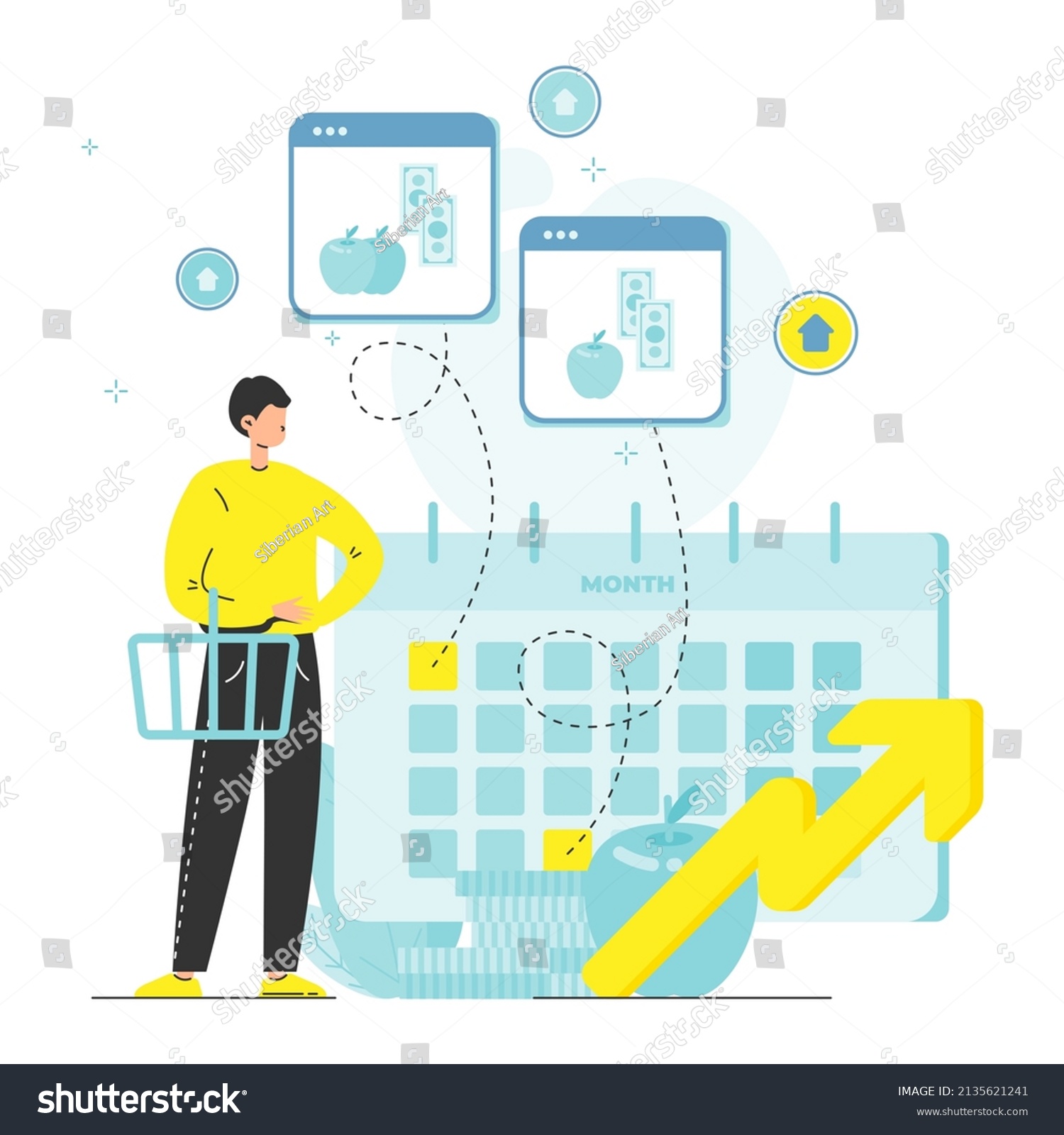 Inflation Economics Increase Consumer Prices Loss Stock Vector (Royalty ... Inflation Economics Increase Consumer Prices Loss Stock Vector (Royalty ...