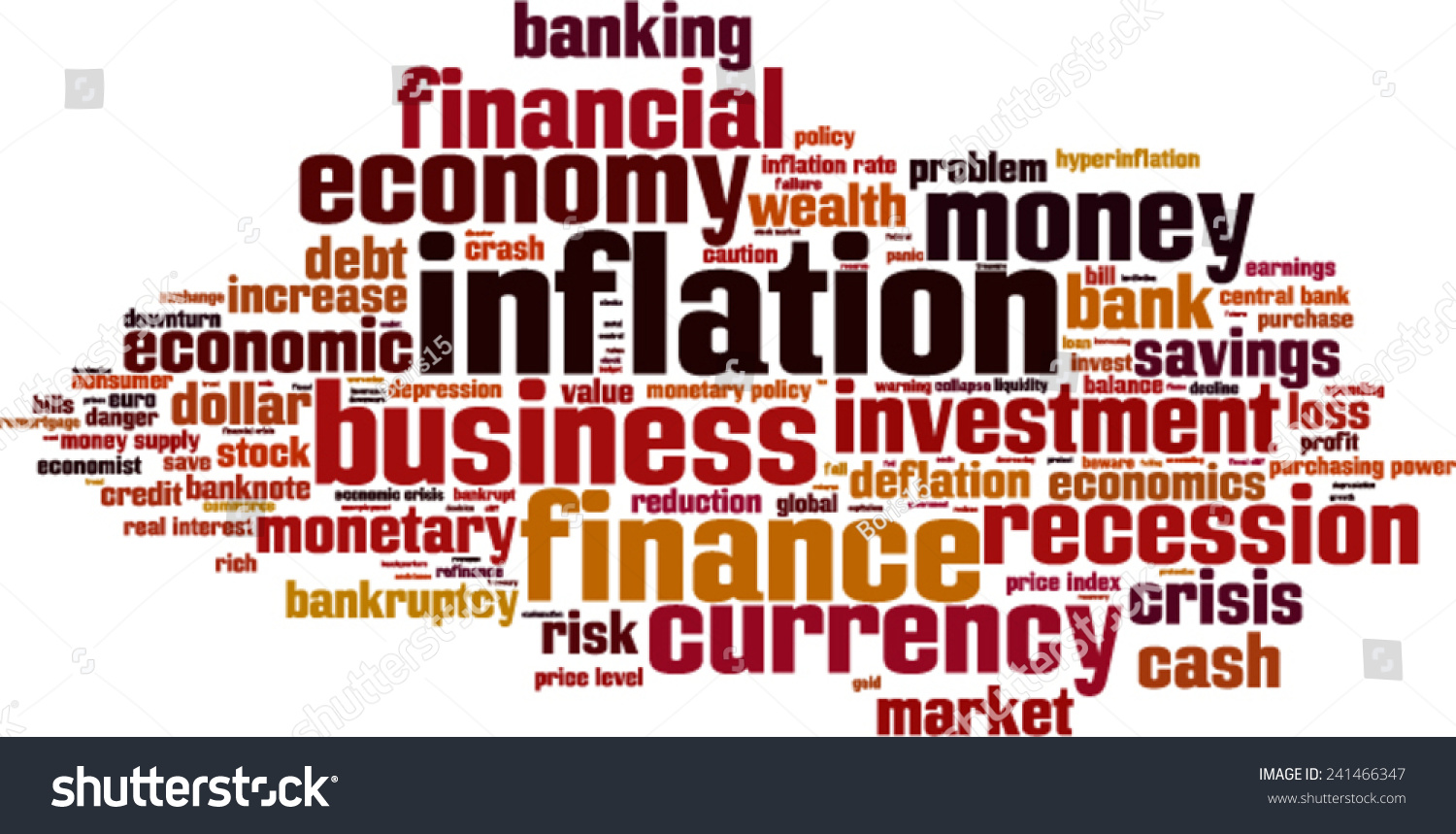 Inflation Word Cloud Concept Vector Illustration 스톡 벡터(로열티 프리 ...