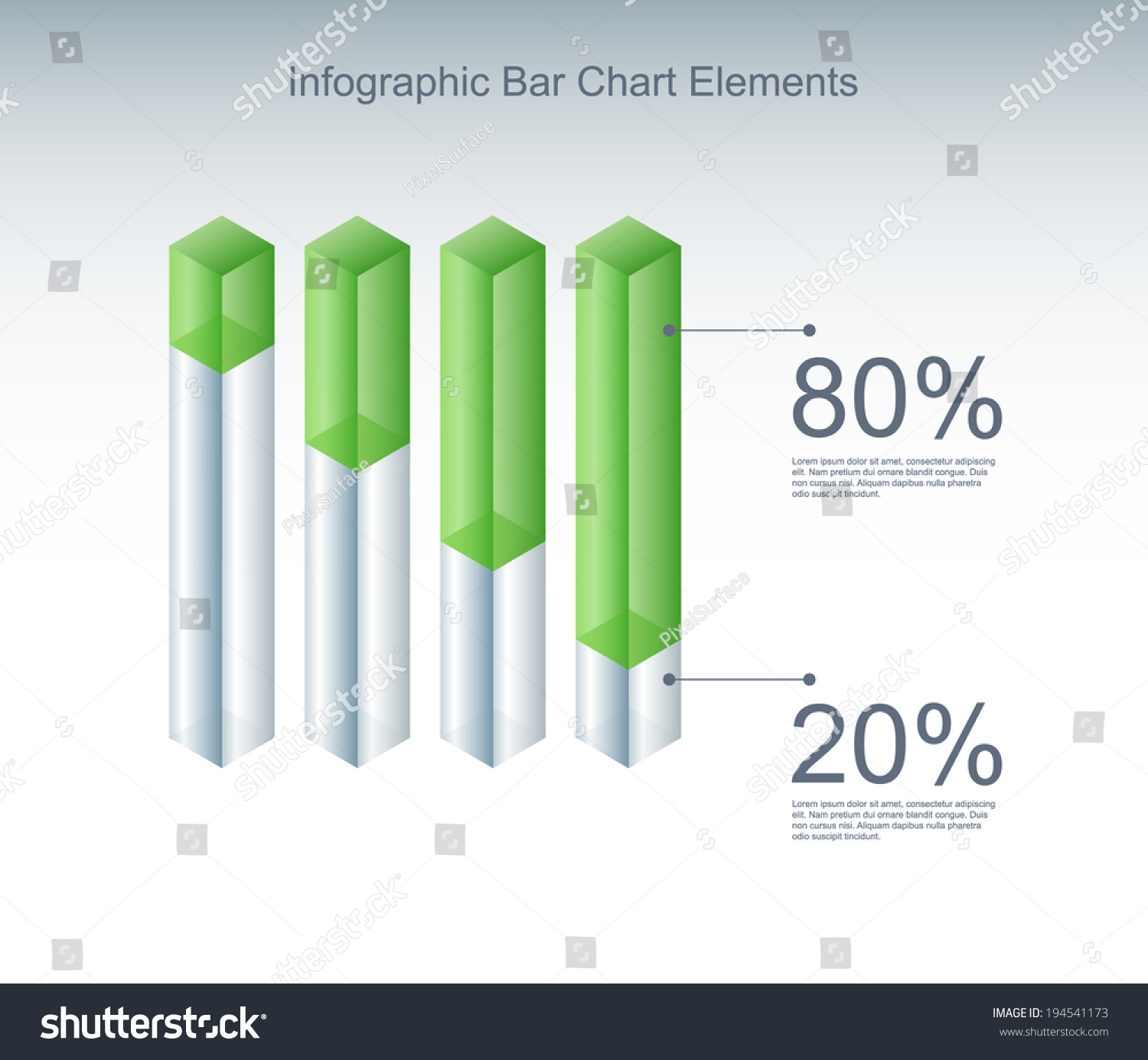 Info Graphic Bar Chart Elements Stock Vector (Royalty Free) 194541173