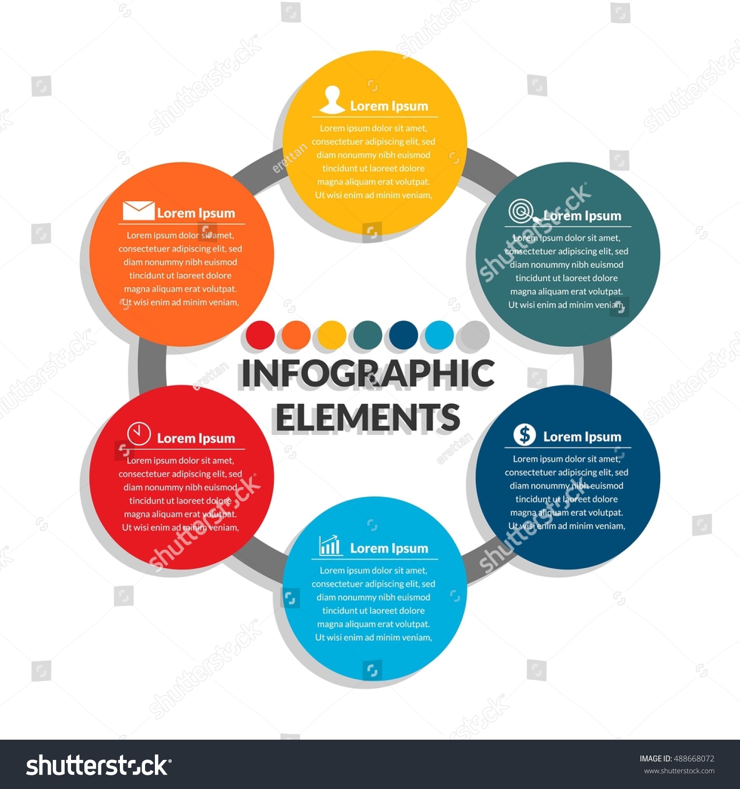 Info Graphic Element Business Chart Presentation Stock Vector (Royalty ...
