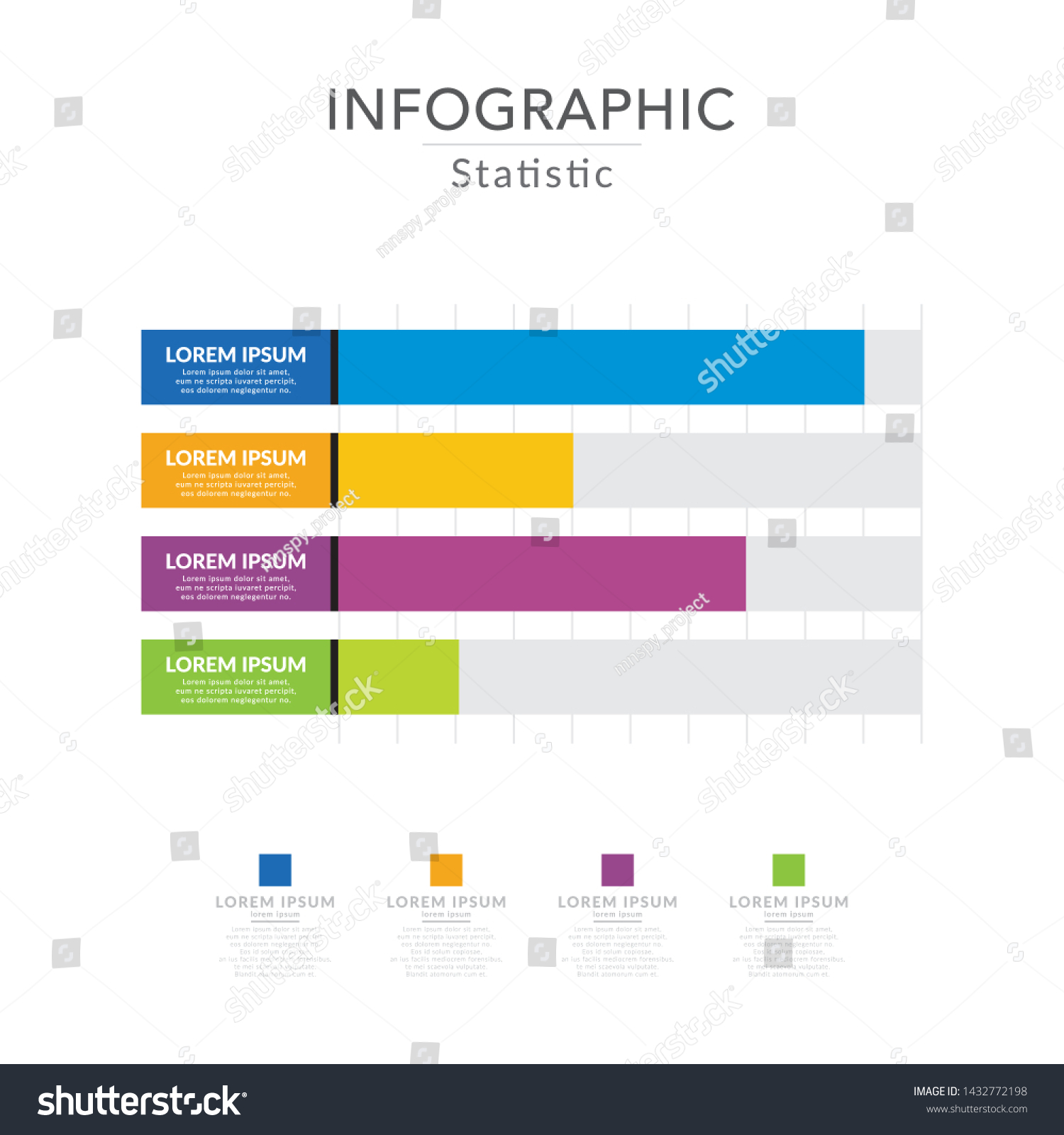 「Info Graphic Infographic Statistic Chart Vector」のベクター画像素材（ロイヤリティフリー ...