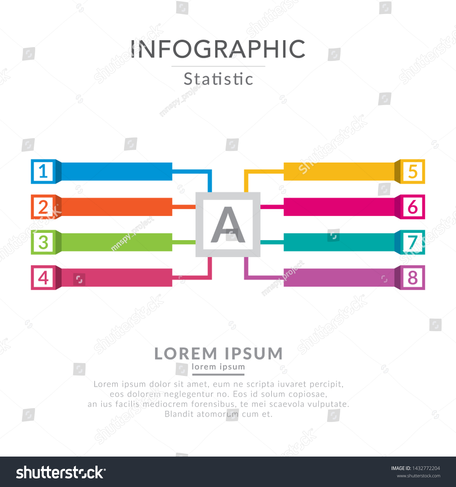 Vektor Stok Info Graphic Infographic Statistic Chart Vector (Tanpa ...