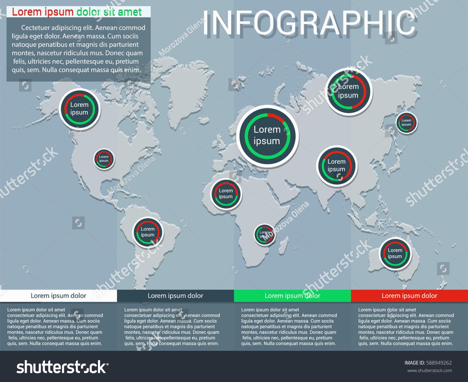 Info Graphics Diagram World Map 스톡 벡터(로열티 프리) 588949262 | Shutterstock