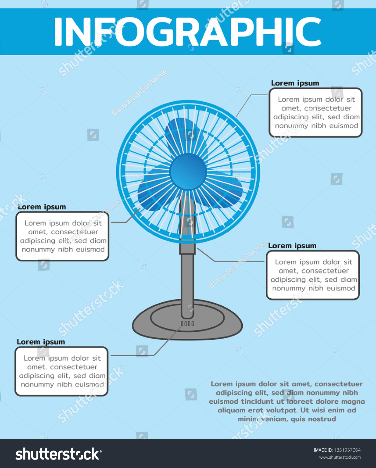 Info Graphics Fan Vector Diagram Stock Vector (Royalty Free) 1351957064 ...