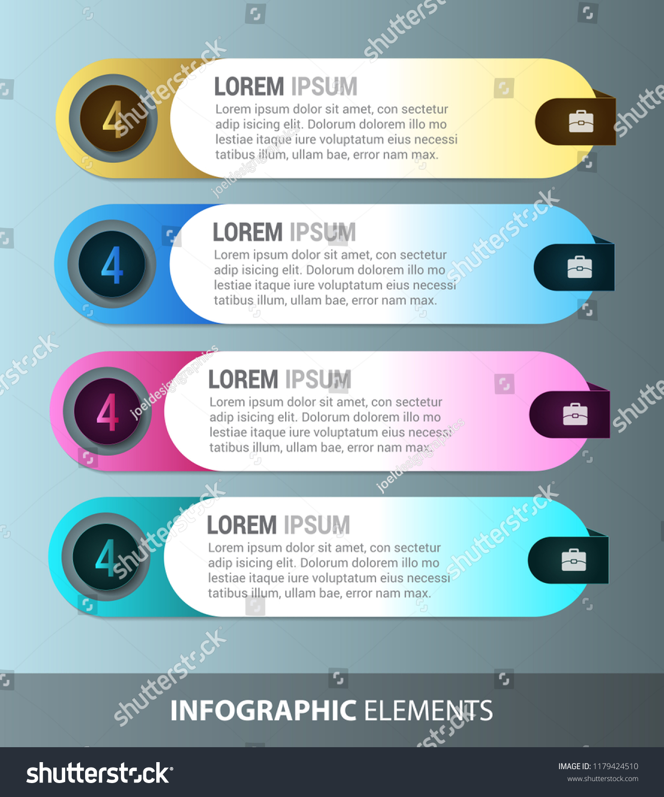Infographics Multi Color Template Stock Vector (Royalty Free ...