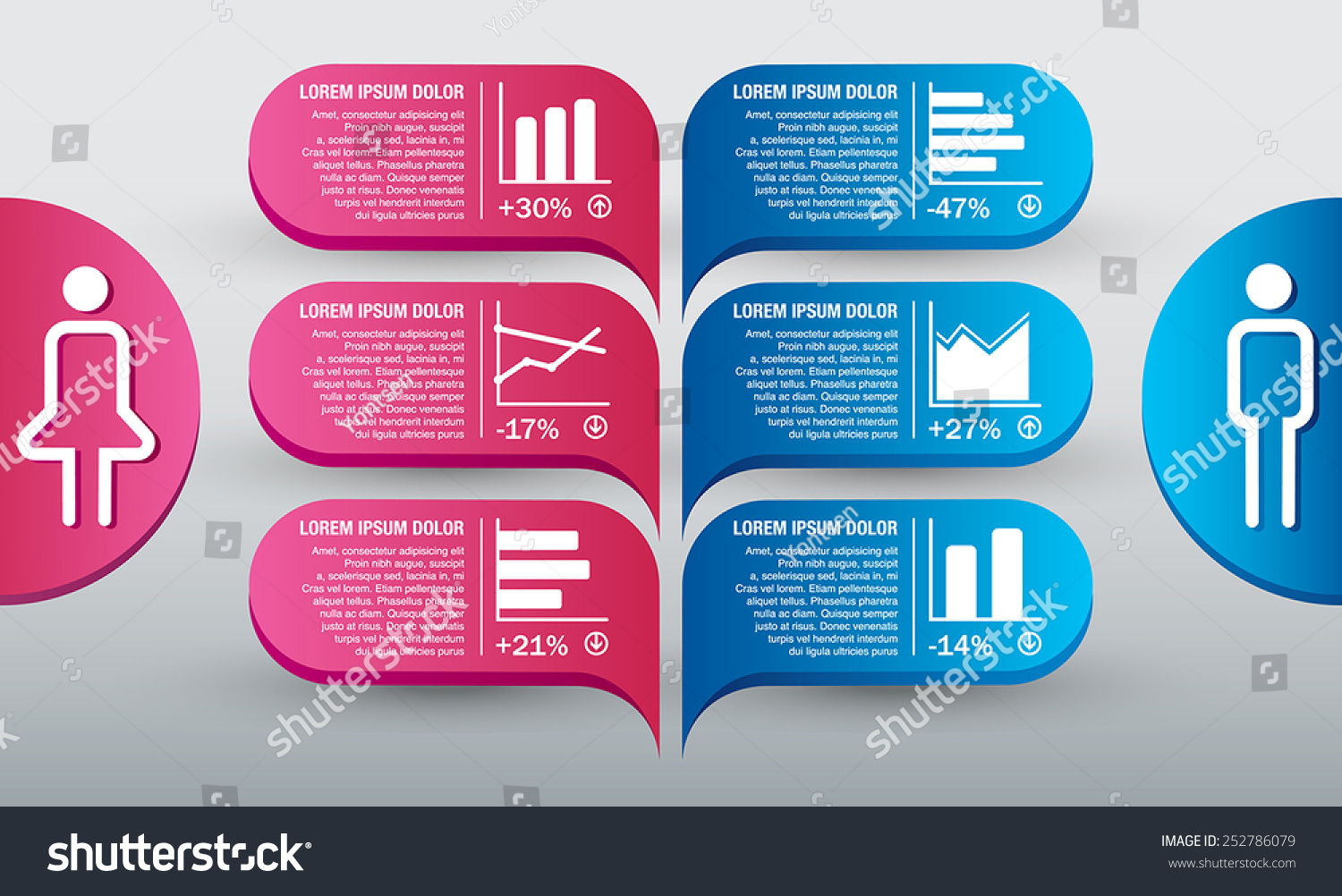 Info Graphics Vector Design Template Digits: vector de stock (libre de ...