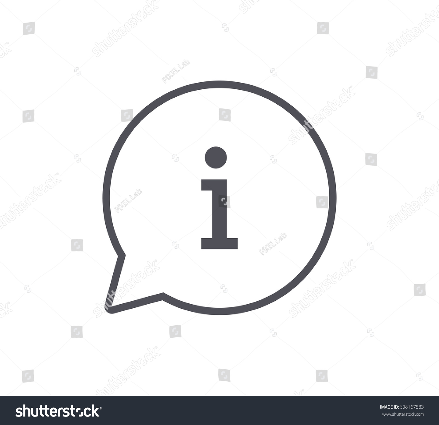 Info Line Icon Stock Vector (Royalty Free) 608167583 | Shutterstock
