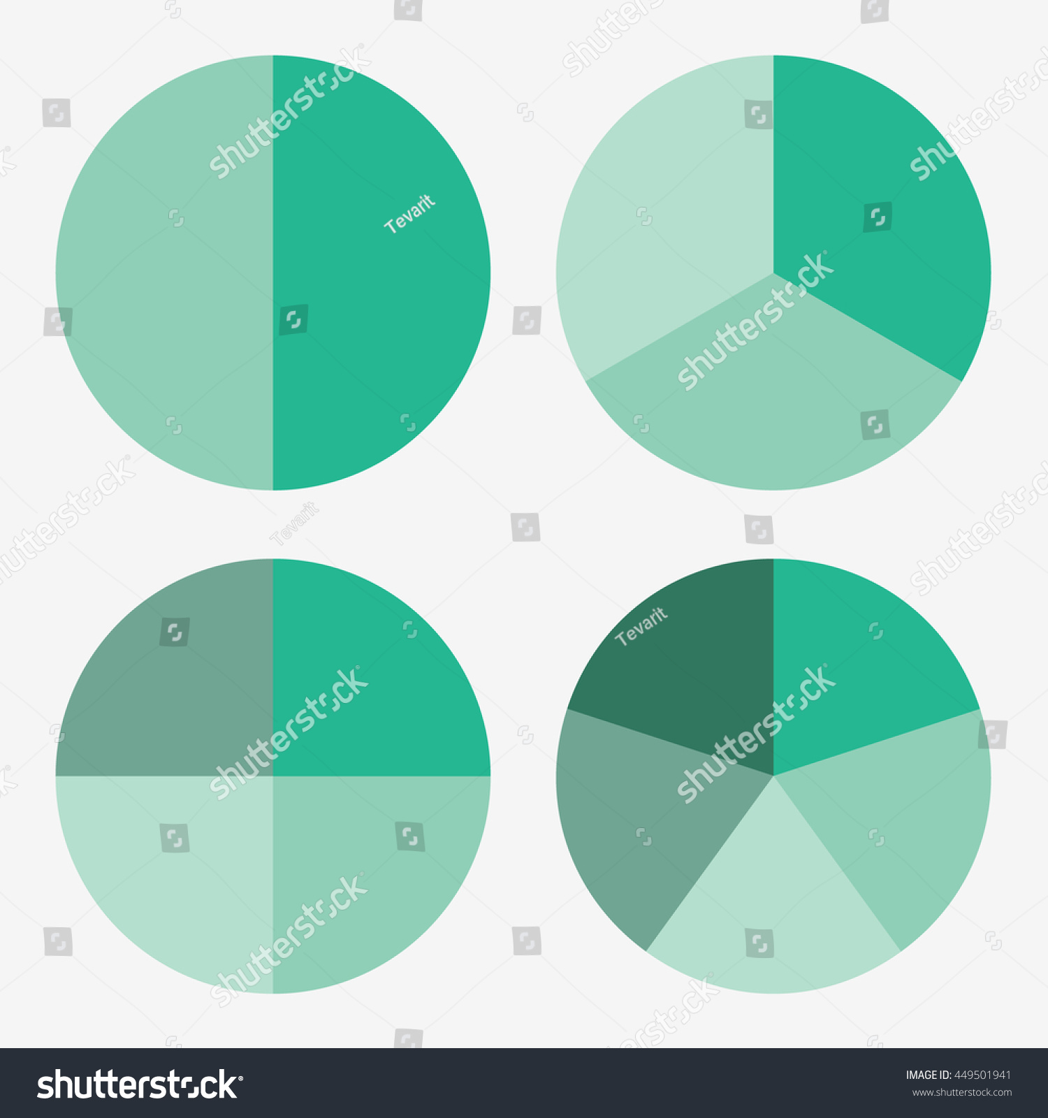 Info Template Pie Green Charts 2: เวกเตอร์สต็อก (ปลอดค่าลิขสิทธิ์ ...