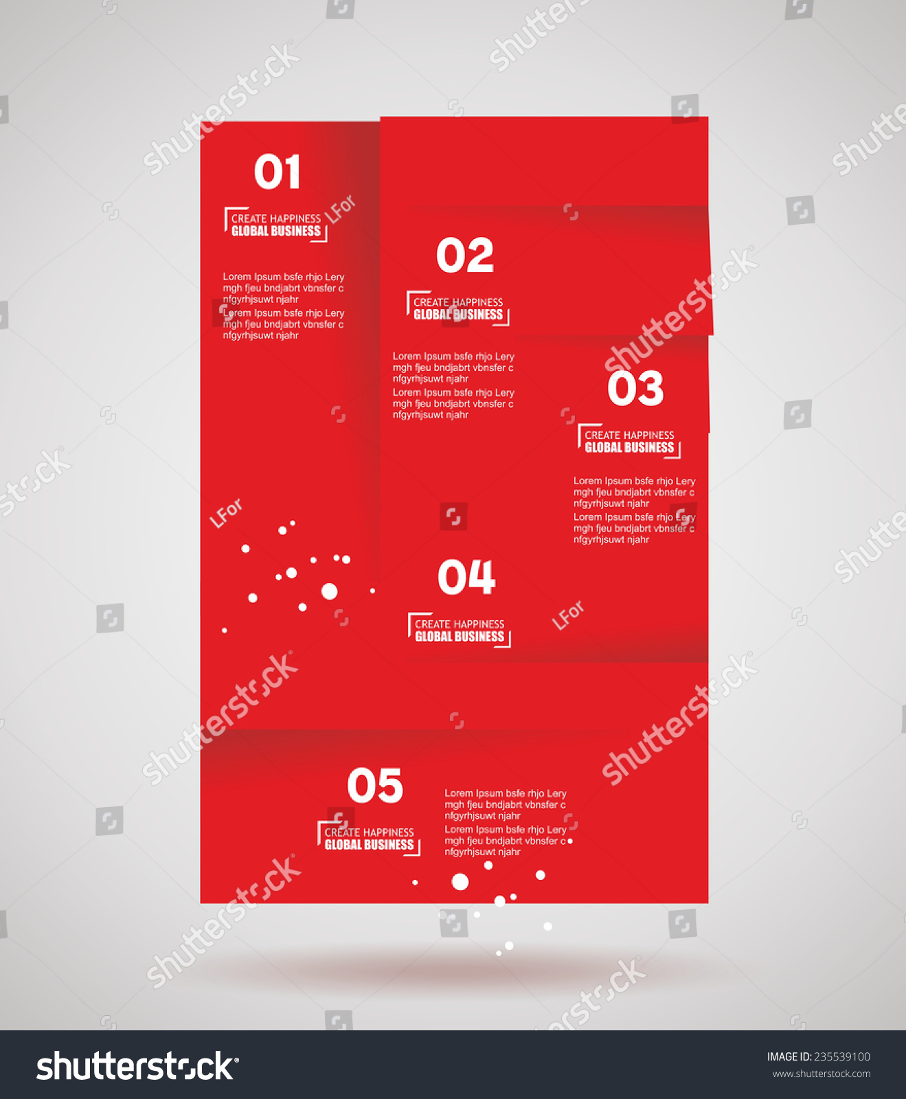Infographic Banner Design Elements Numbered Lists: vector de stock ...
