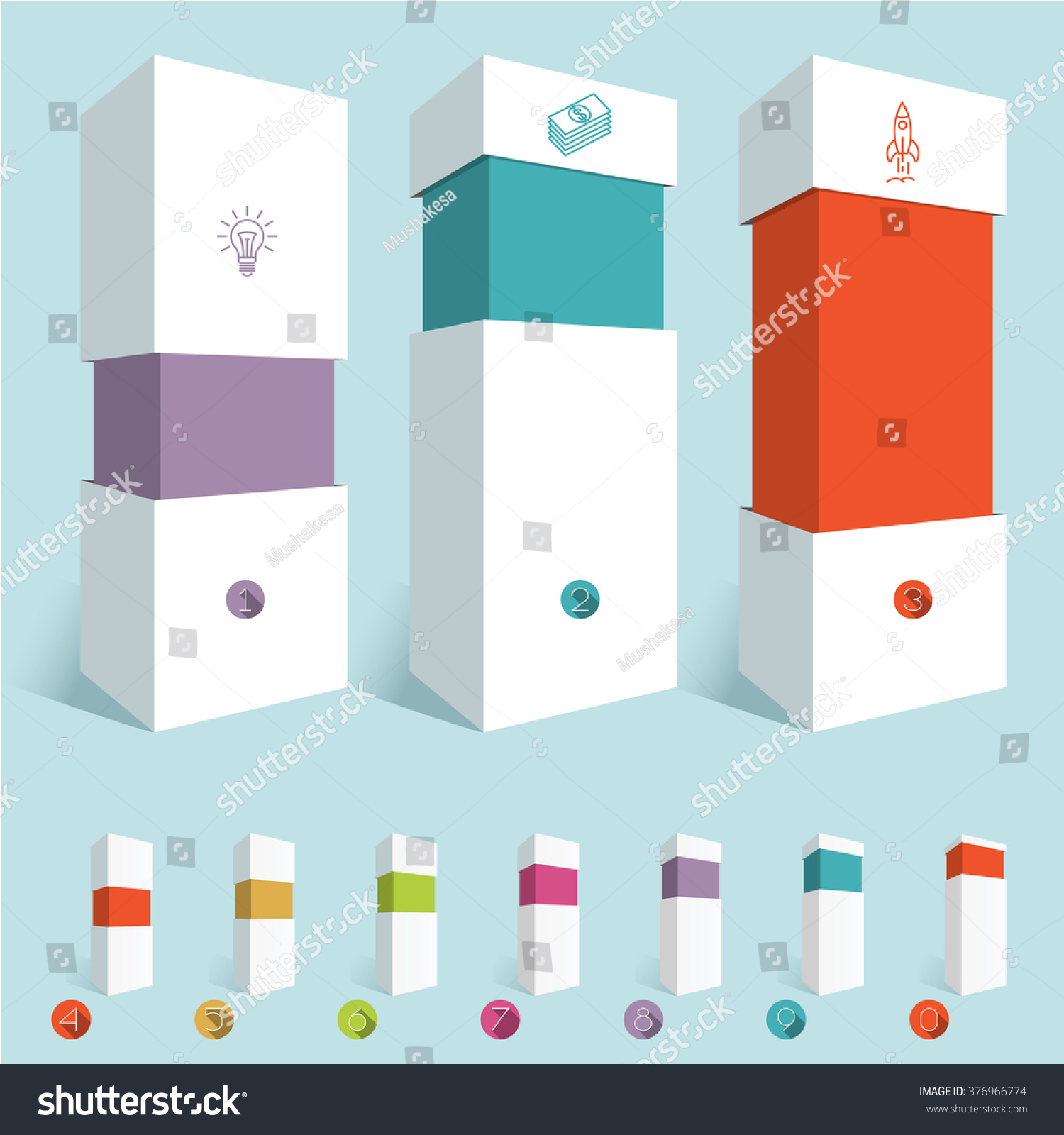 Infographic Chart Design Elementsvector Diagram Mock Stock Vector ...