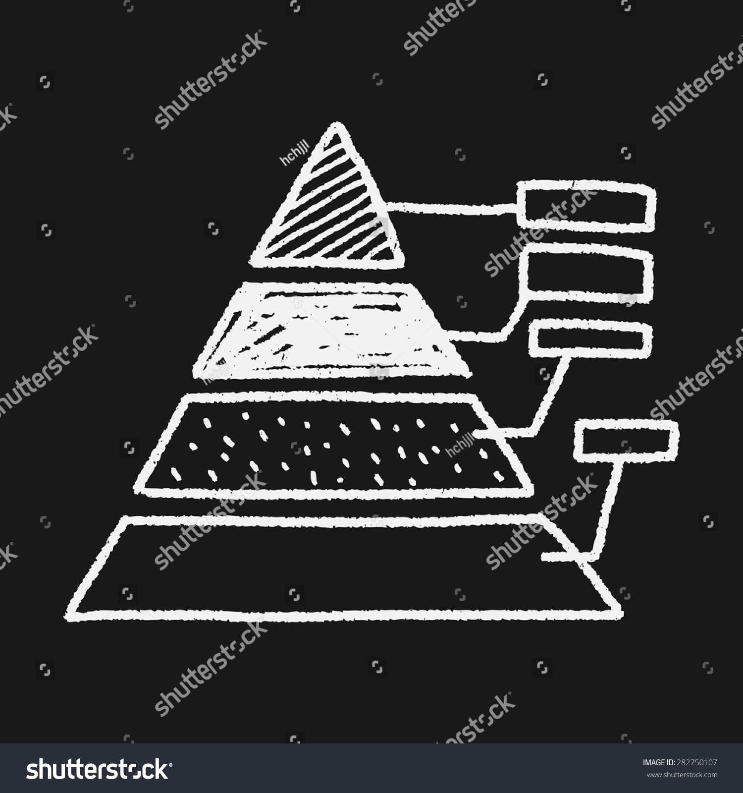 Infographic Chart Doodle Drawing Stock Vector (Royalty Free) 282750107 ...